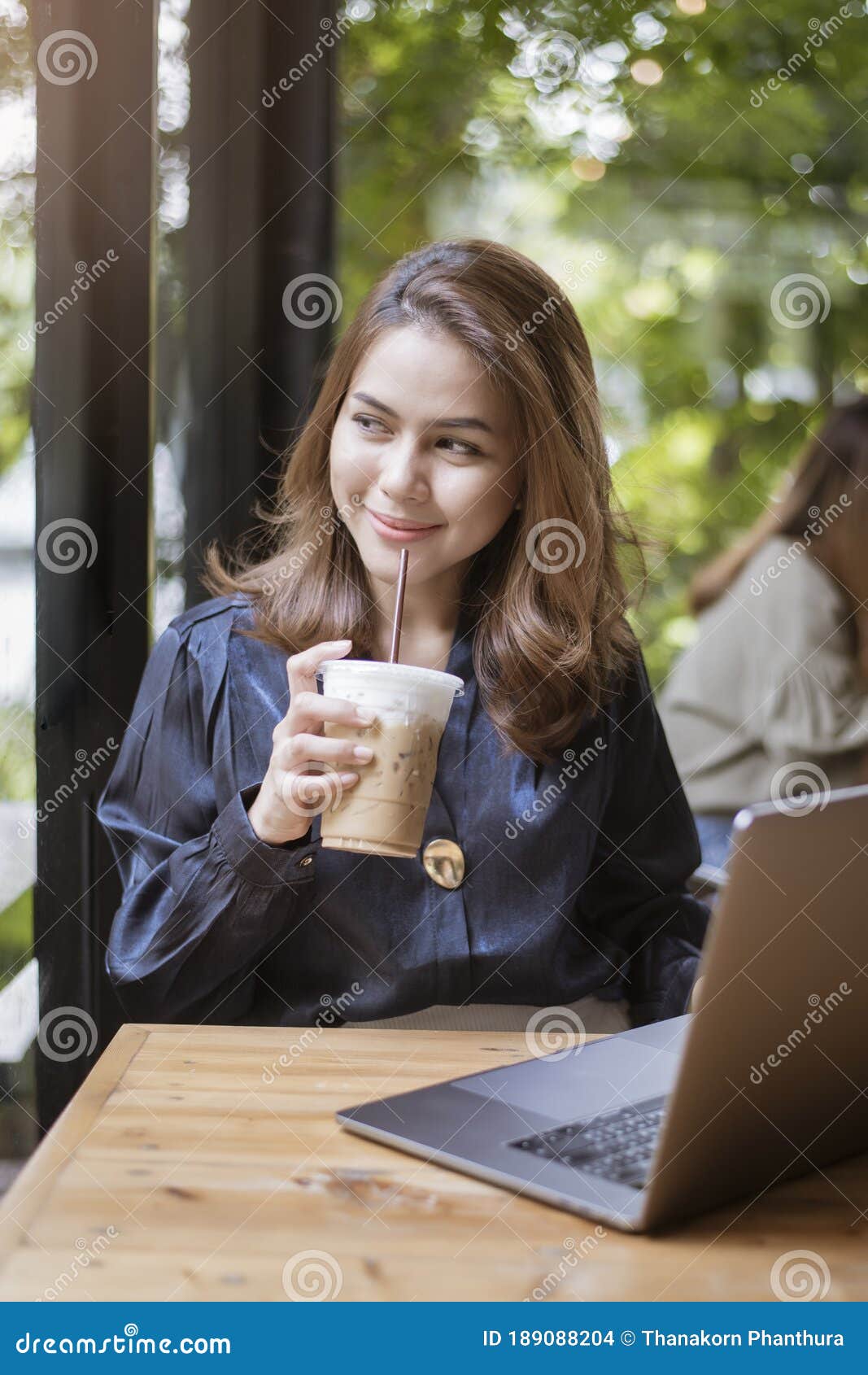 Smart Business Woman is Working with Computer Stock Photo - Image of ...