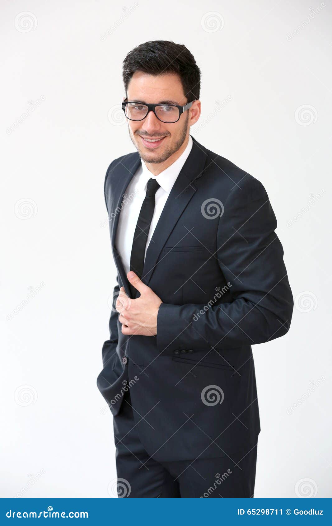 Smart Businessman in Suit Isolated Stock Image - Image of studio ...