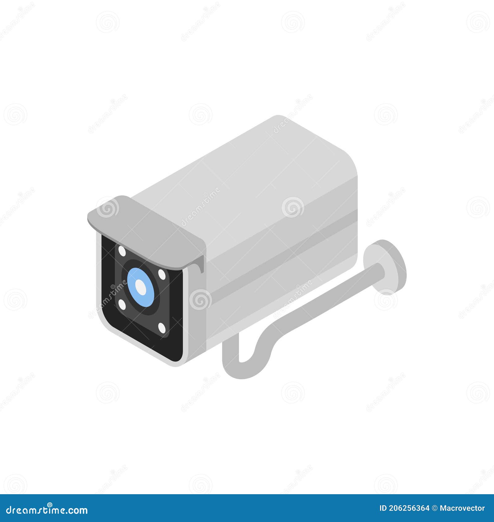 Smart Camera Illustration stock vector. Illustration of comfort - 206256364