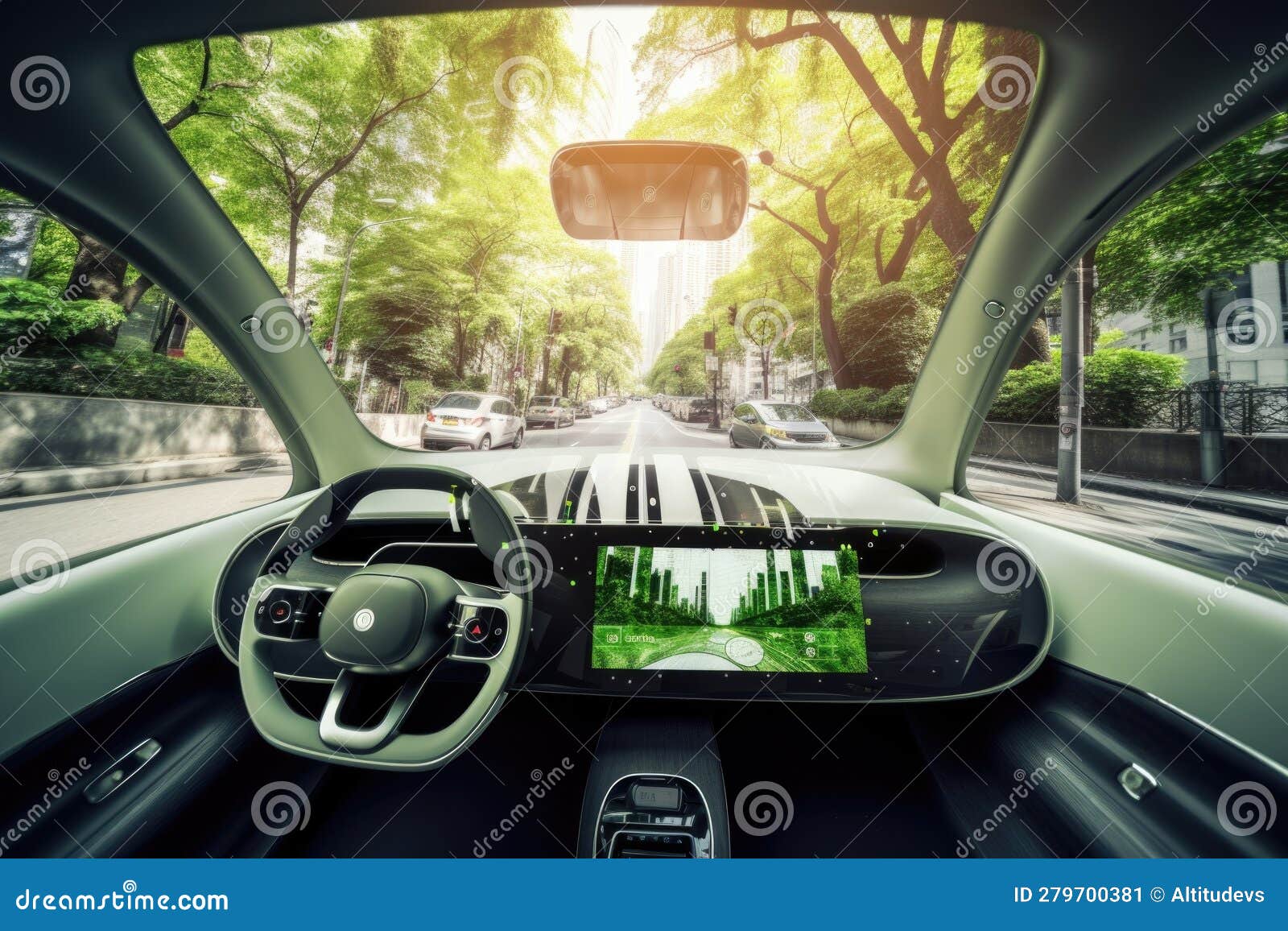 Smart Car, with Augmented Reality View of the Road and Surrounding ...