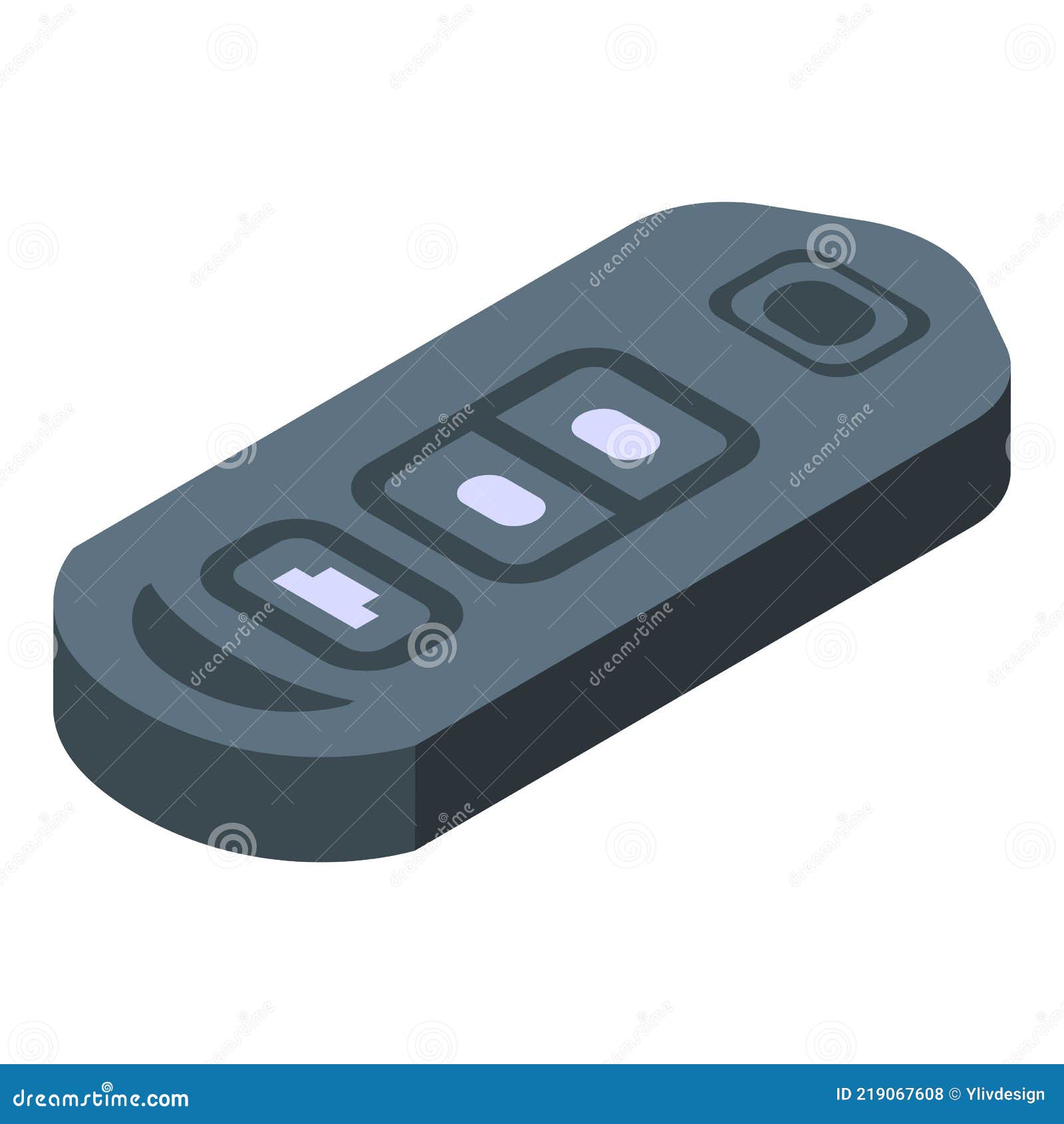 Smart Car Key Auto Icon, Isometric Style Stock Vector - Illustration of ...