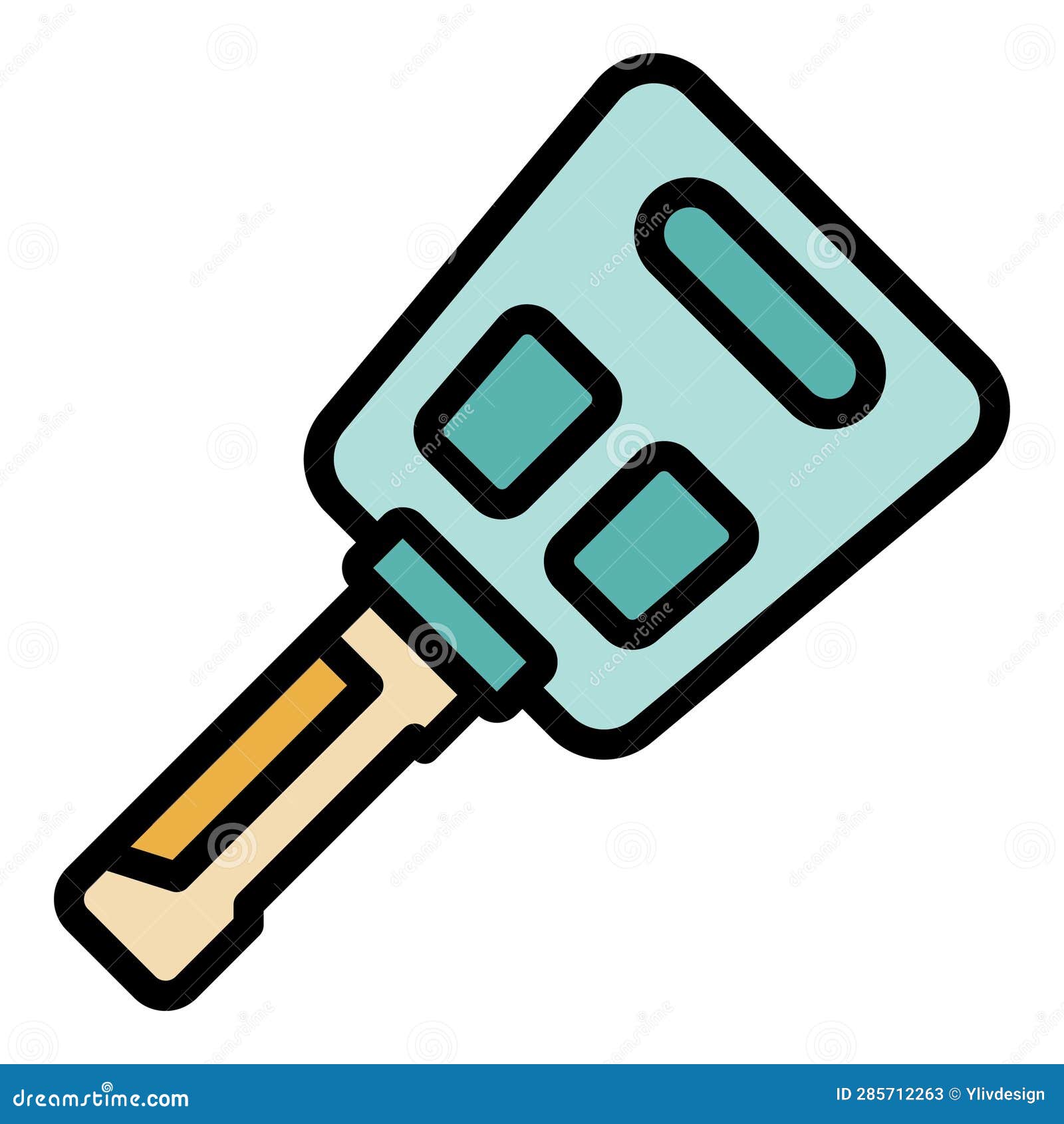 Smart Car Key Icon Vector Flat Stock Illustration - Illustration of ...