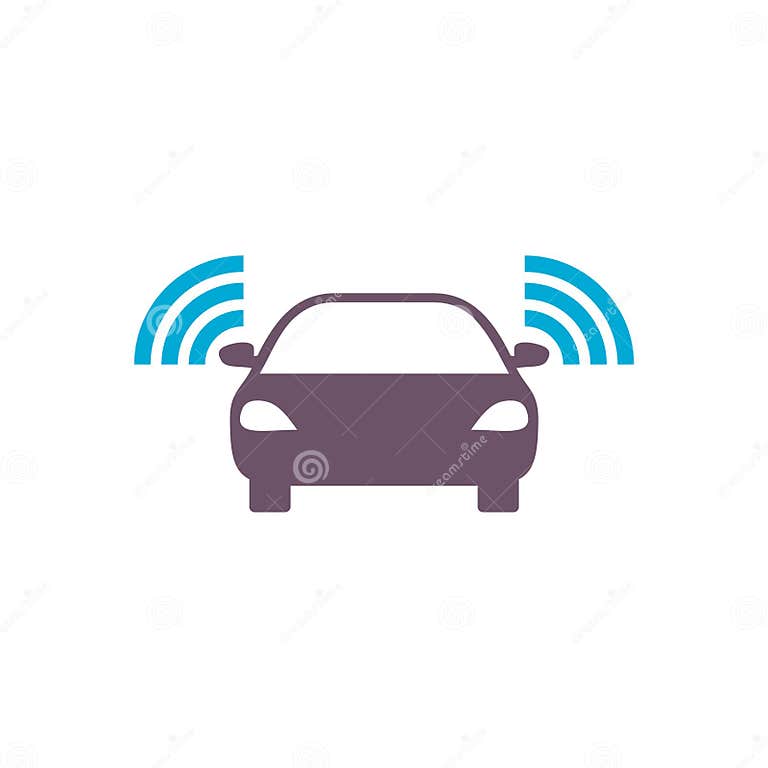 Smart Car Logo Icon Isolated on White Background Stock Vector ...