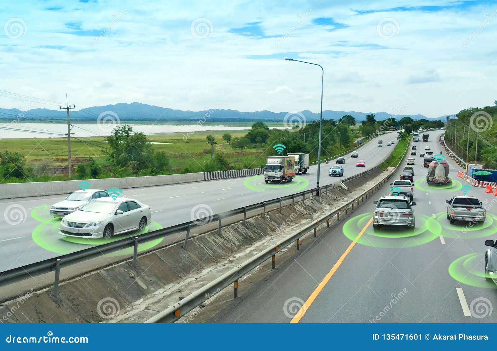 Smart Car, Self-driving Mode Vehicle with Radar Signal System and and ...