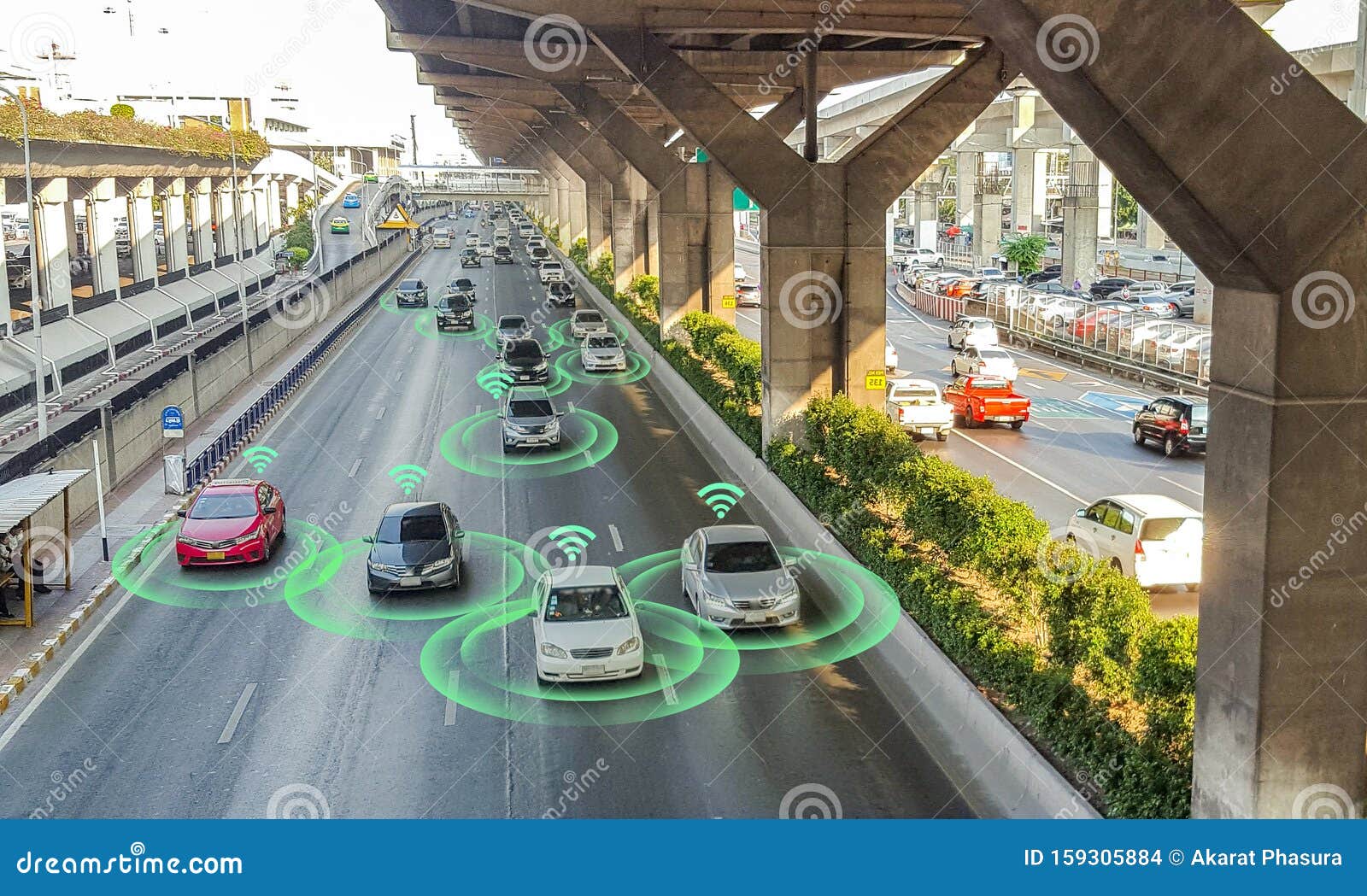 Smart Car, Self-driving Mode Vehicle with Radar Signal System and and ...
