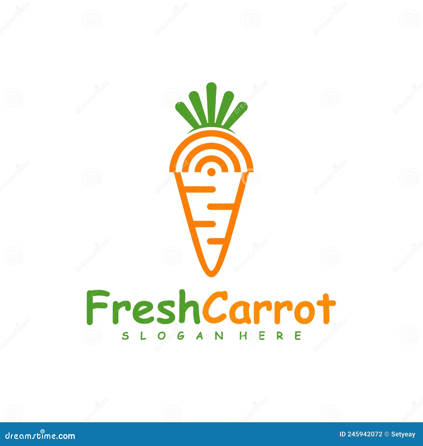 Smart Carrot Logo Design Vector, Creative Carrot Logo Design Template ...