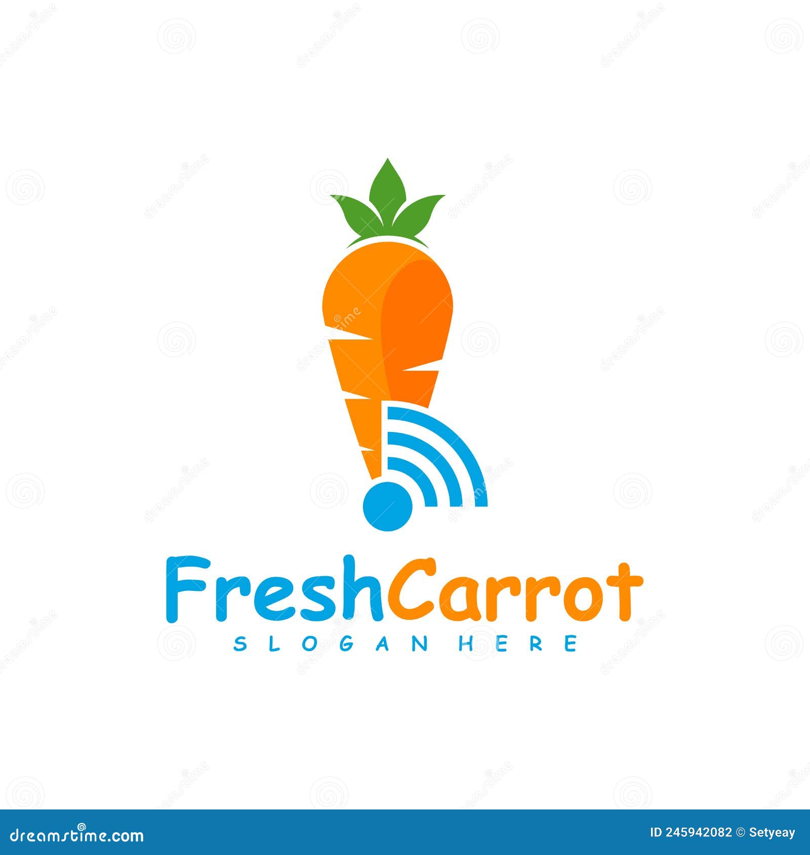 Smart Carrot Logo Design Vector, Creative Carrot Logo Design Template ...