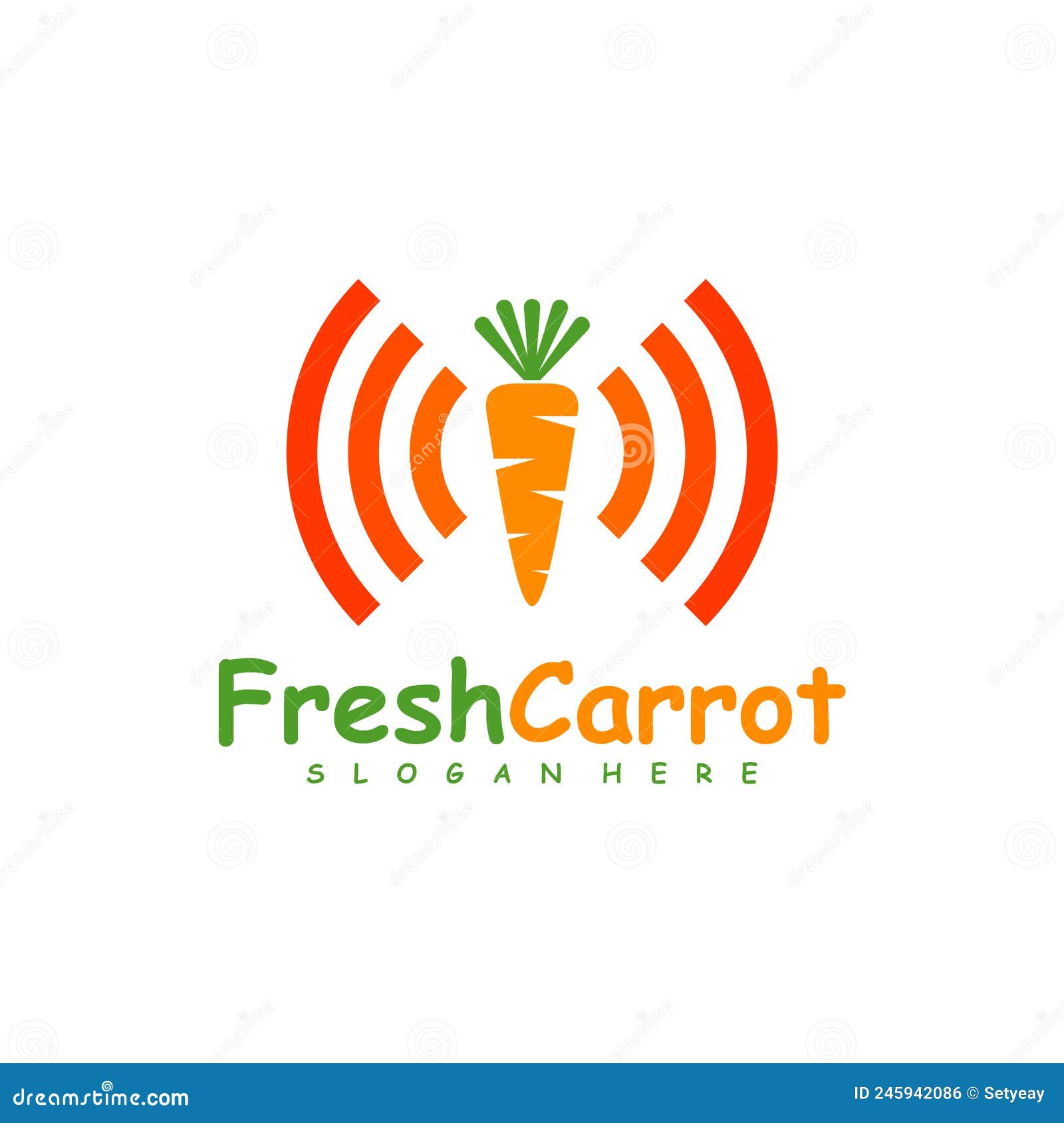 Smart Carrot Logo Design Vector, Creative Carrot Logo Design Template ...