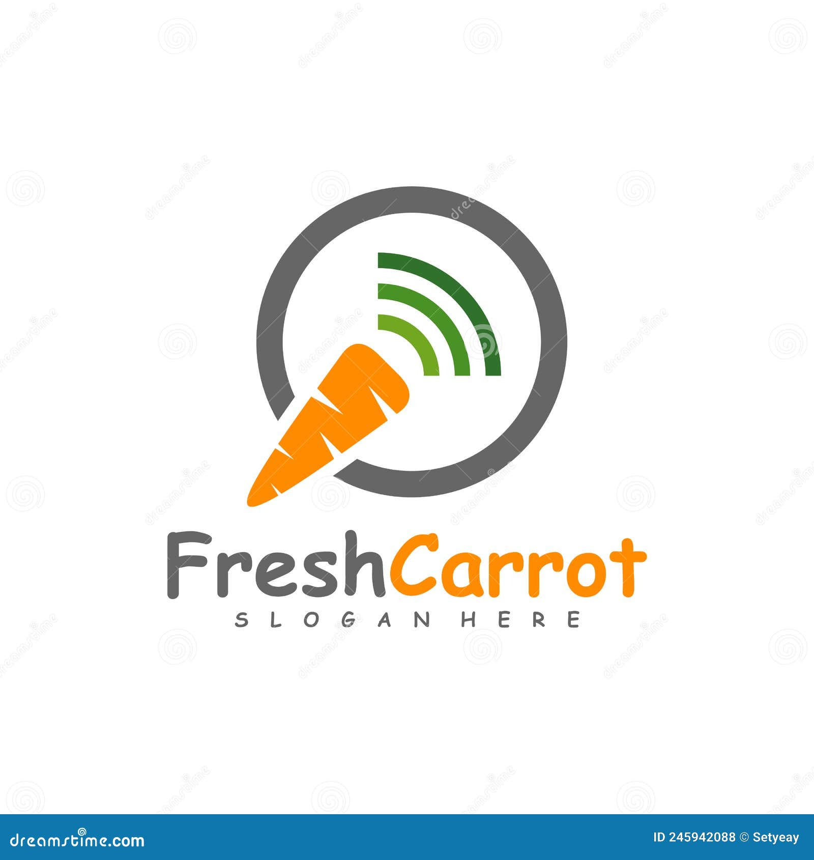 Smart Carrot Logo Design Vector, Creative Carrot Logo Design Template ...