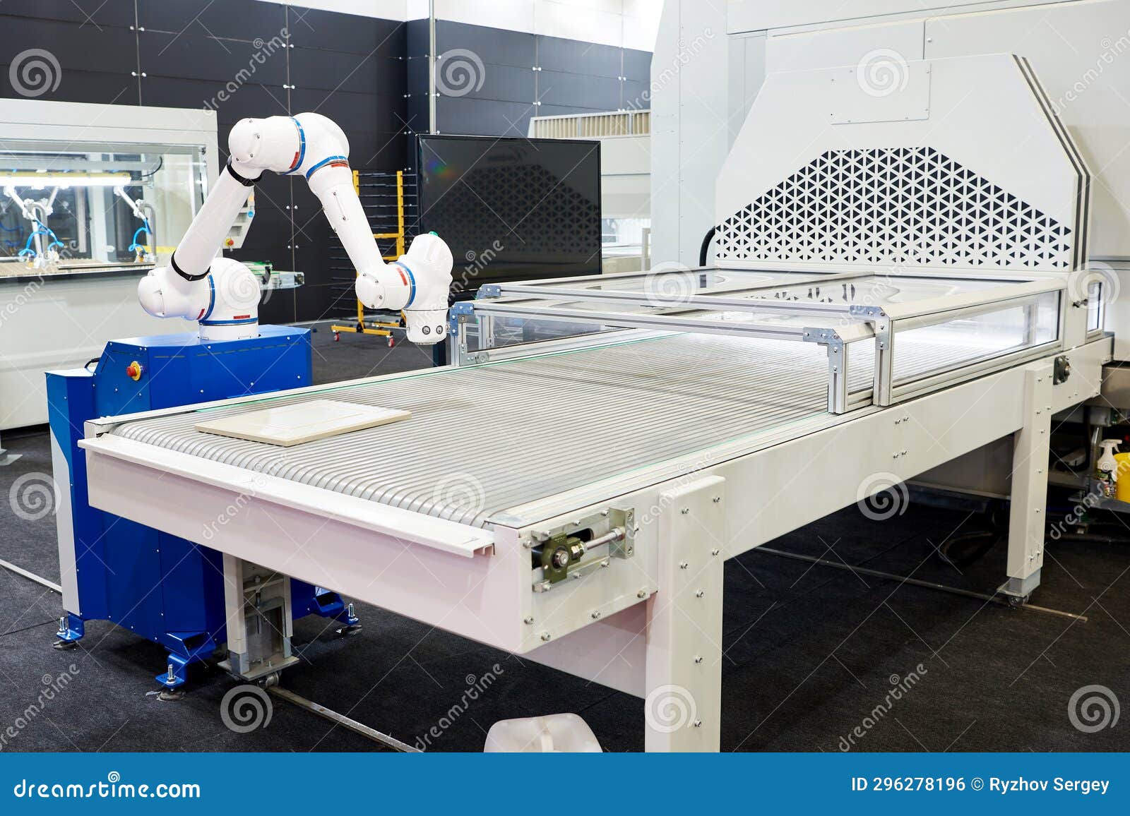Smart Cartesian Spraying Robot Stock Photo - Image of business ...