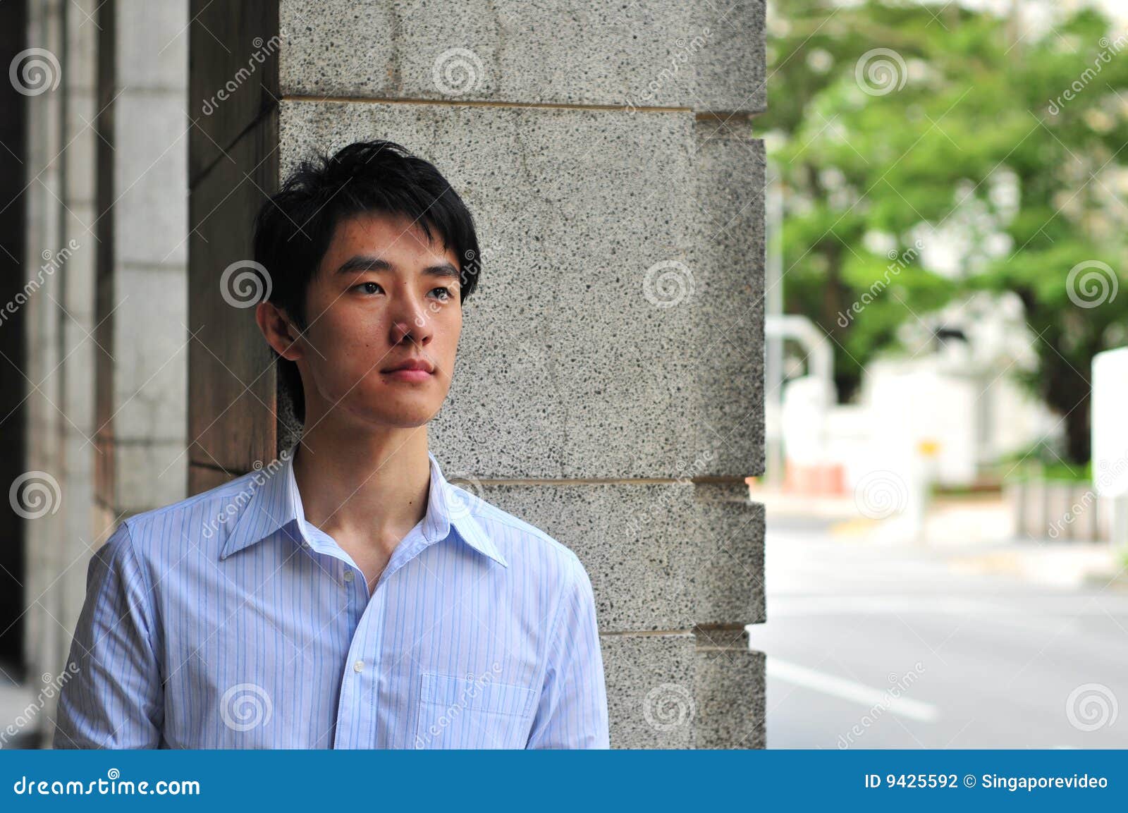 Smart Casual Looking Asian Man Stock Photo - Image of male, read: 9425592