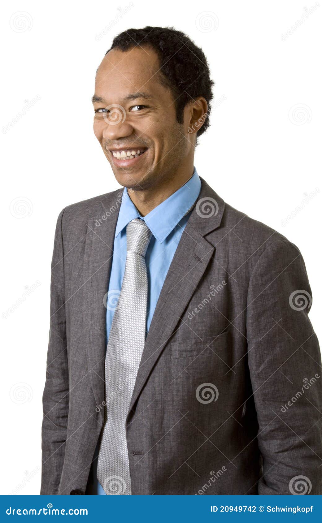 Smart Casual Male Portrait on White Stock Photo - Image of male ...