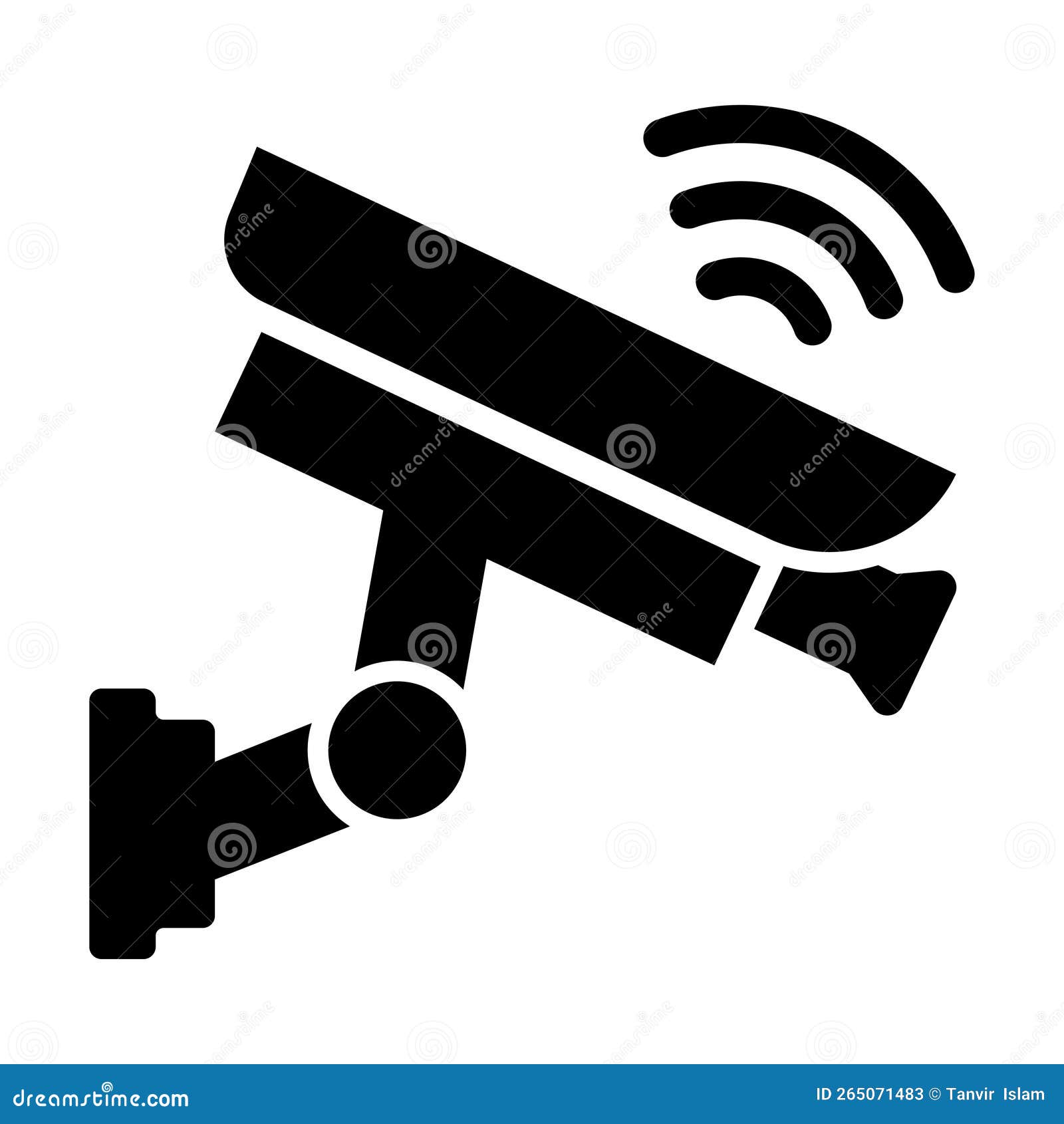 Smart CCTV Camera Icon stock vector. Illustration of meticulously ...