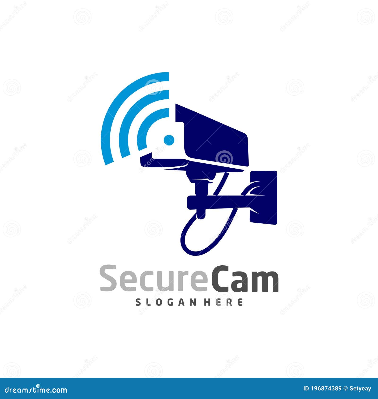 Smart CCTV Camera Logo Design Vector Template, Concept Symbol Icon ...
