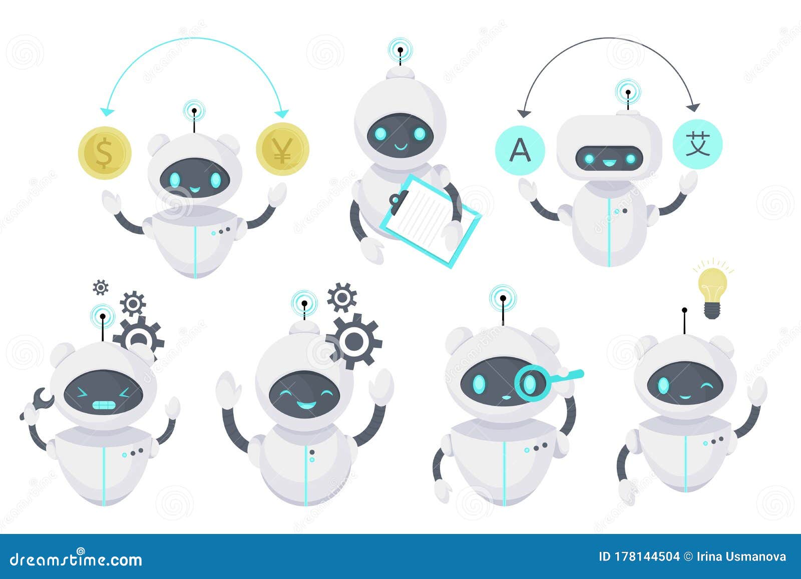 Smart Chat Bot, Technology Vector Illustration Stock Illustration ...
