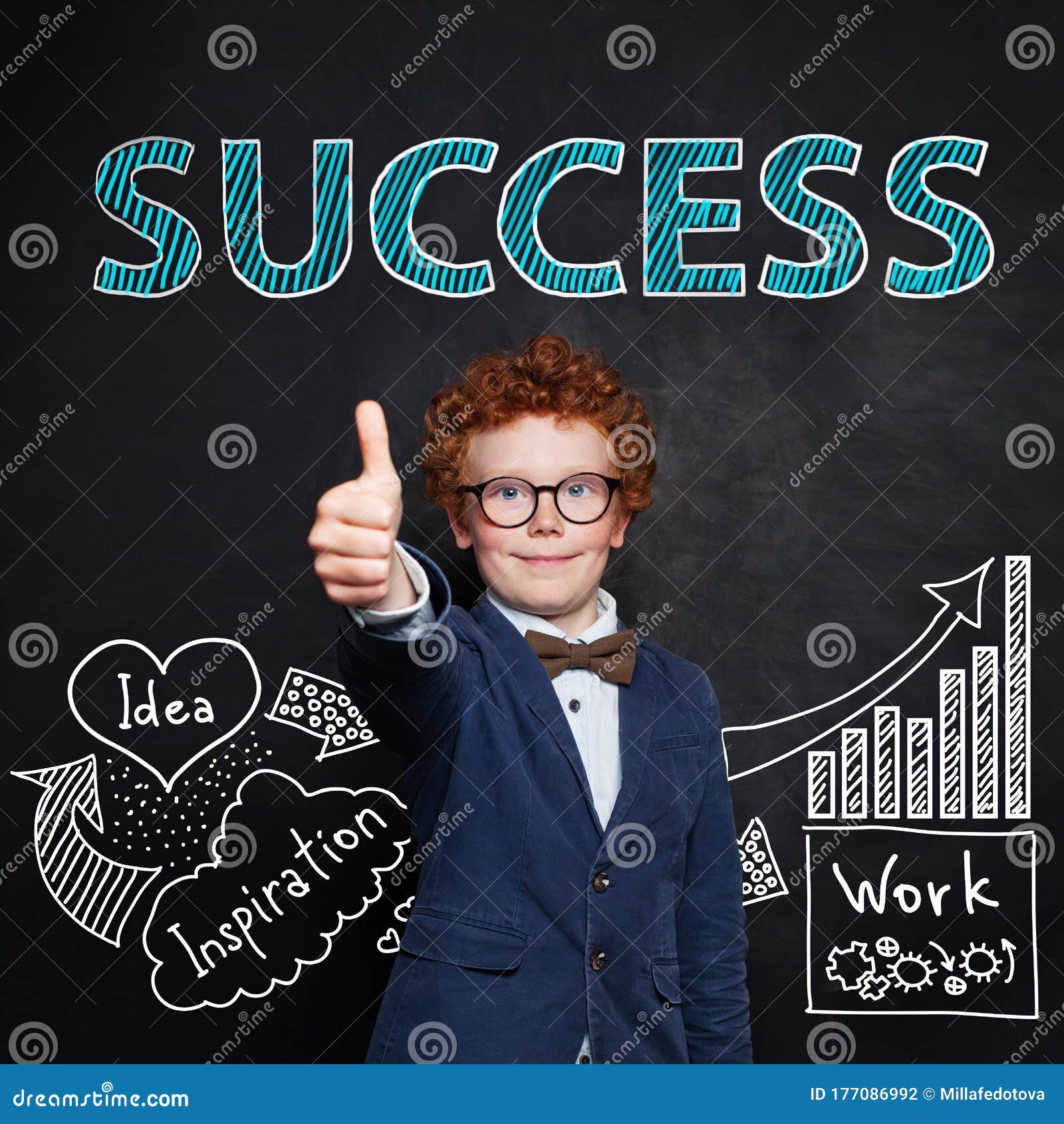 Smart Child Boy and Distance Learning Concept Stock Photo - Image of ...