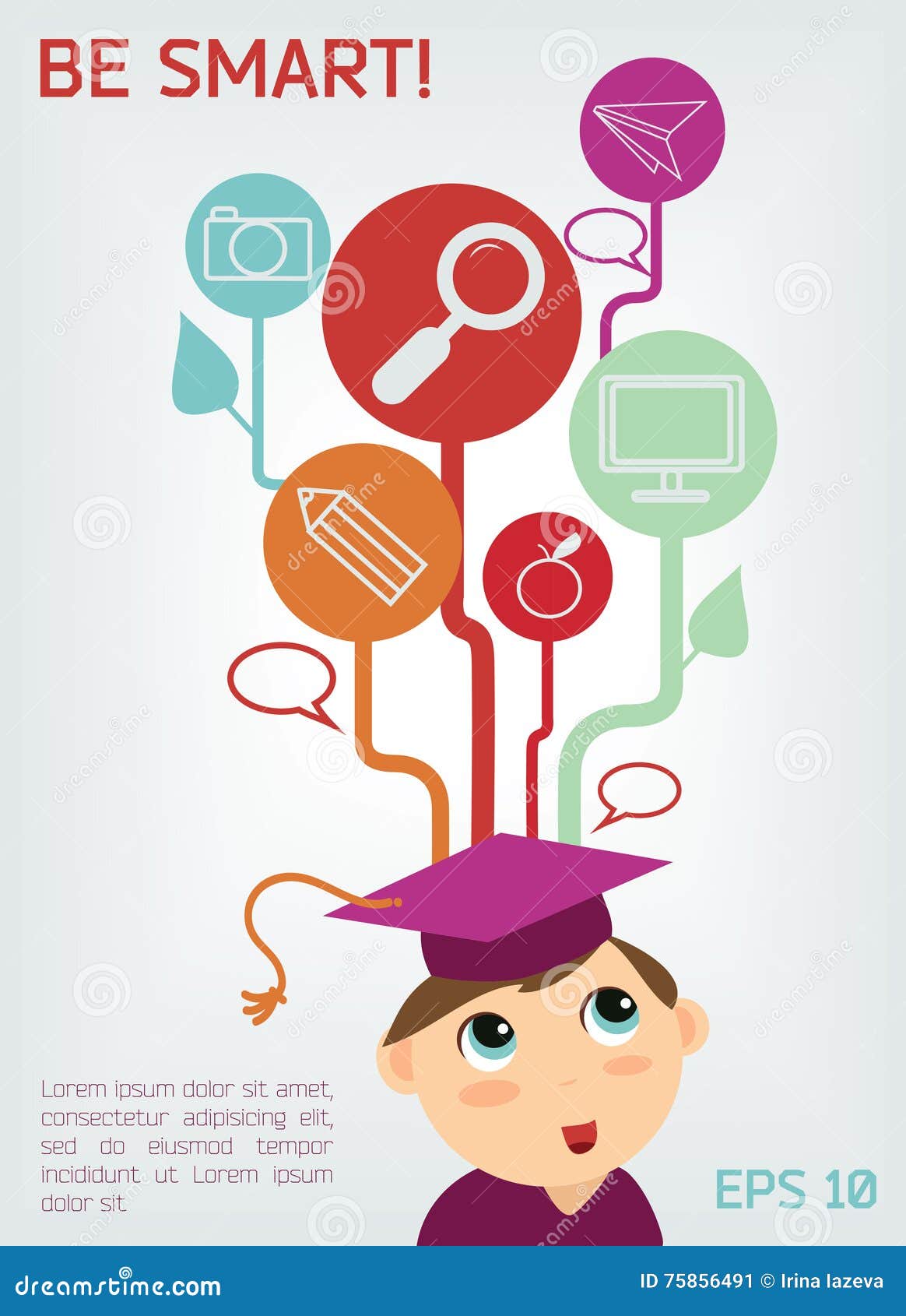 Smart Child Operating Robot By Remote Control. Boy Constructor Creating ...