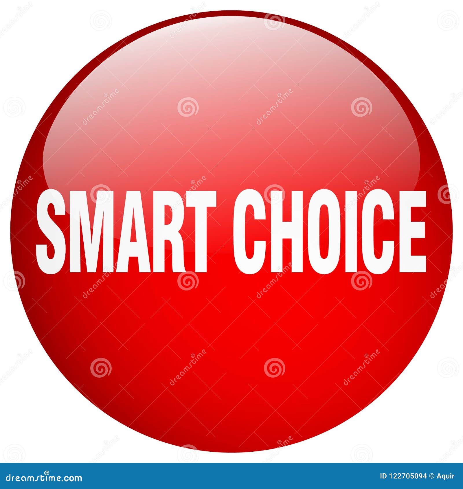 Smart choice button stock vector. Illustration of peeler - 122705094