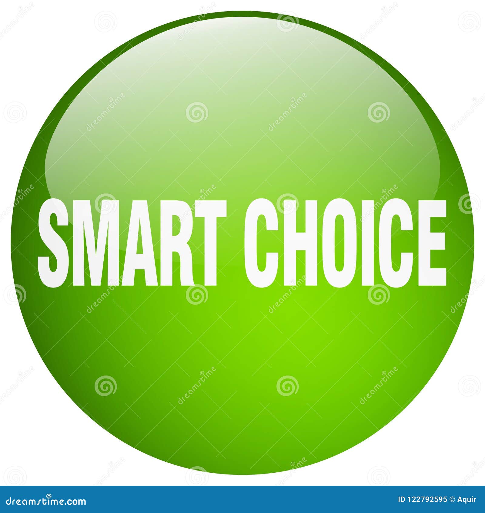 Smart choice button stock vector. Illustration of website - 122792595