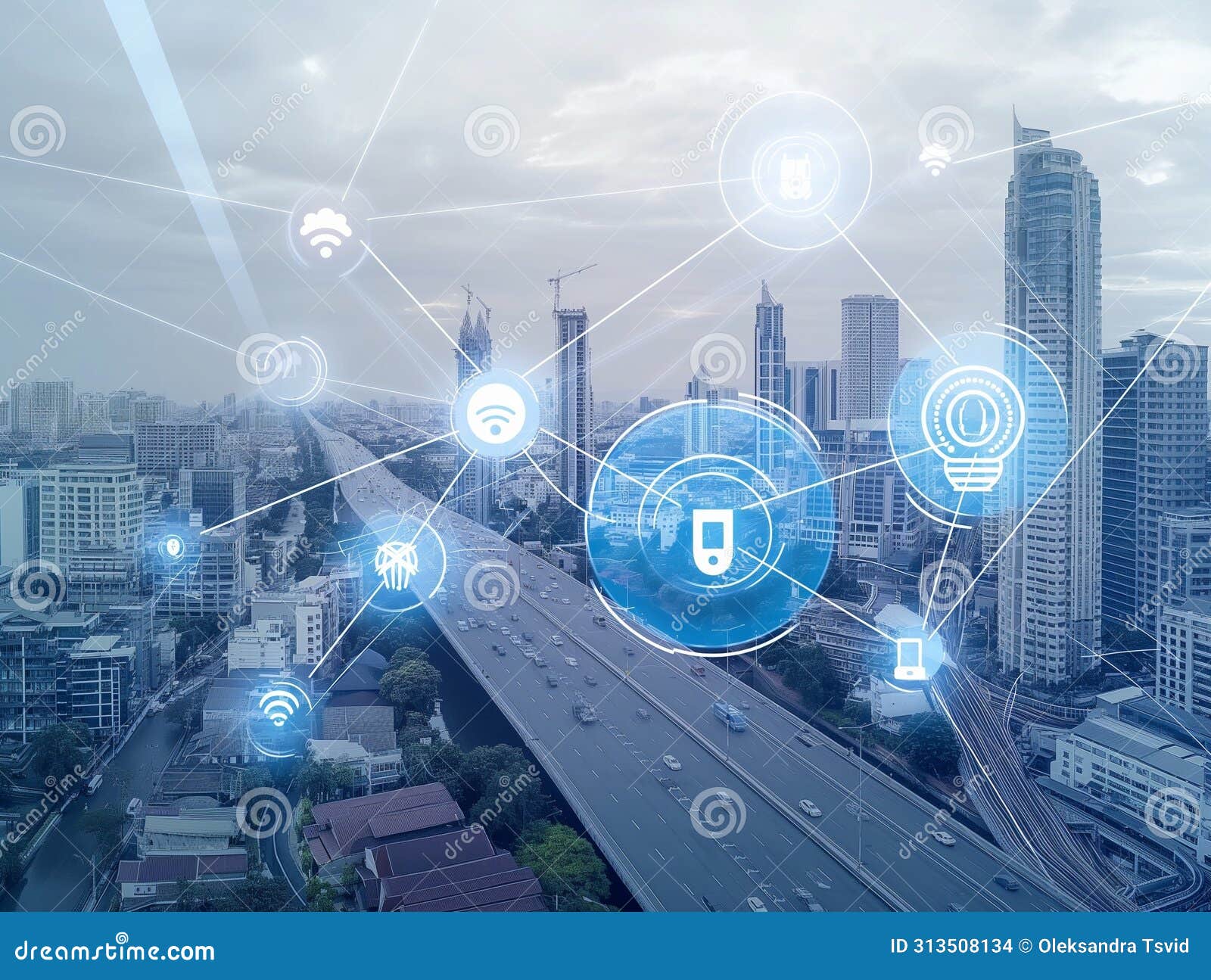 Smart City Big Data Connection Technology in Big City, Big Data ...