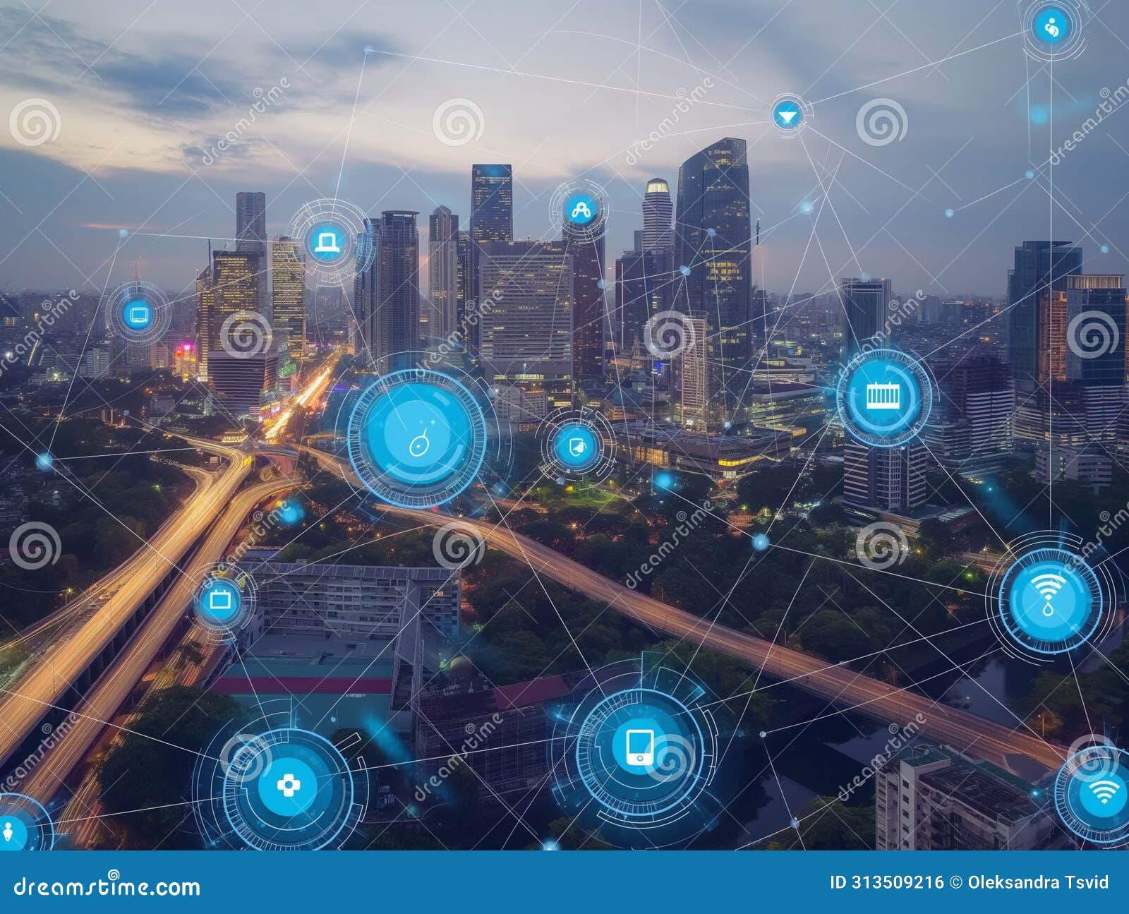 Smart City Big Data Connection Technology in Big City, Big Data ...