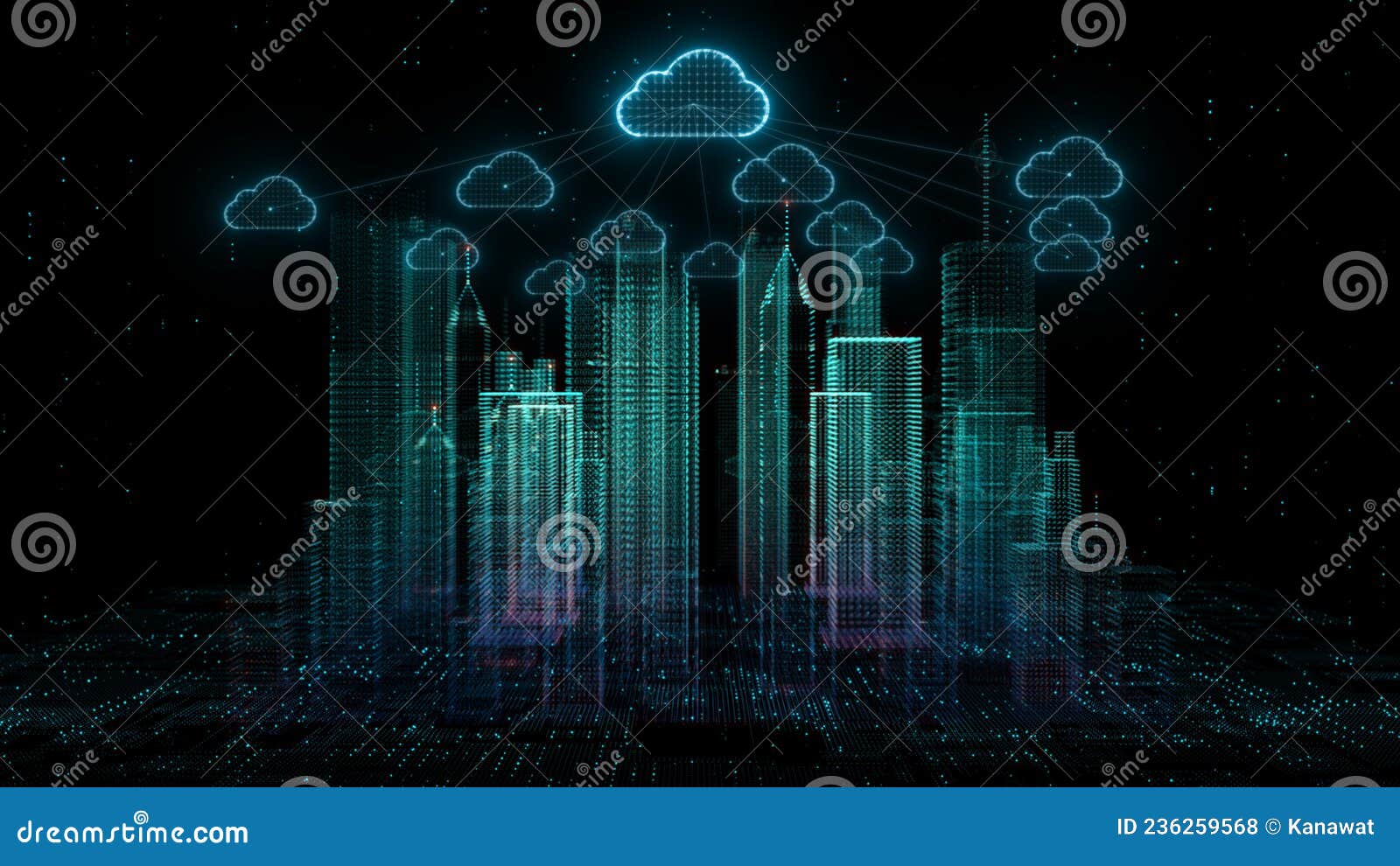 Smart City of Cybersecurity Digital Data of Futuristic and Technology ...