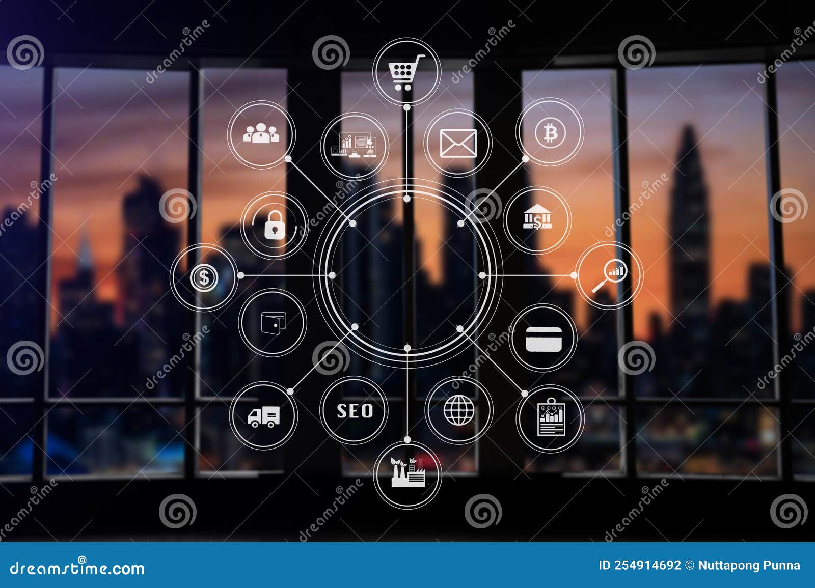 Smart City Data Management Platform with Virtual Interface Graphic ...