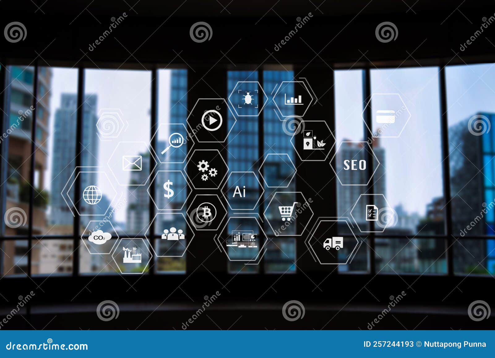 Smart City Data Management Platform with Virtual Interface Graphic ...