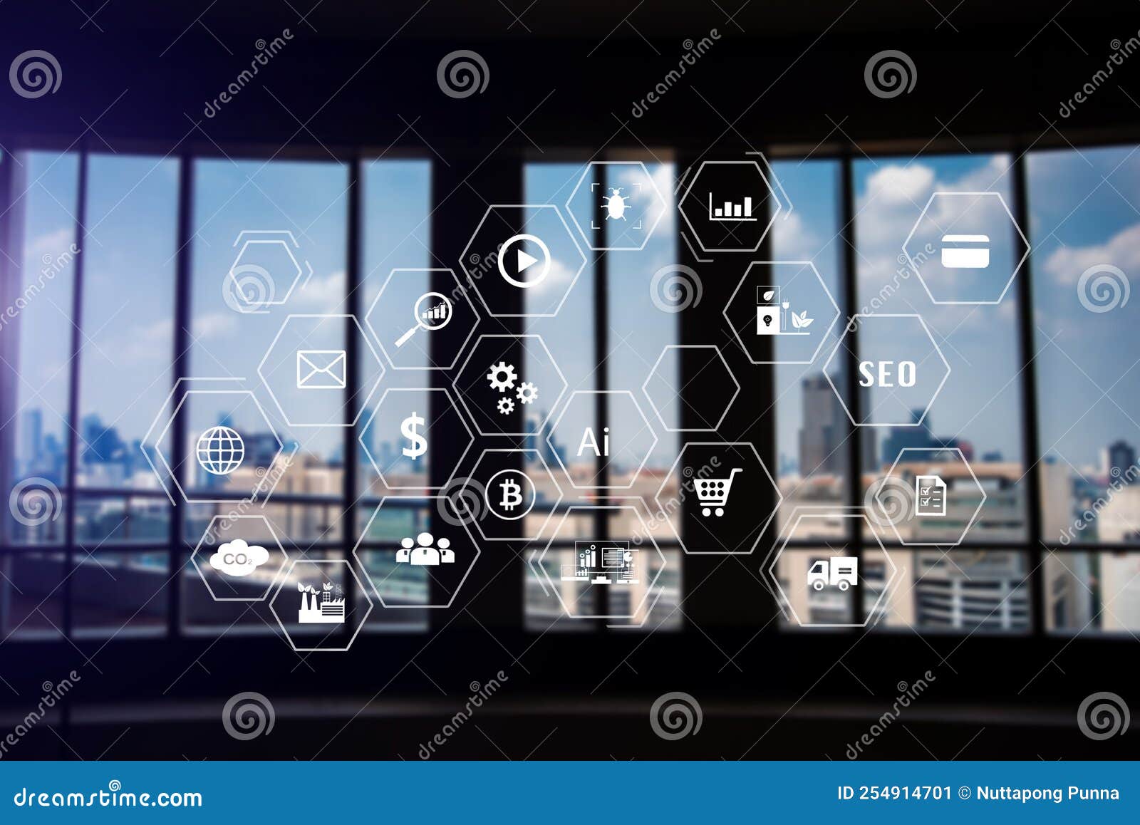 Smart City Data Management Platform with Virtual Interface Graphic ...