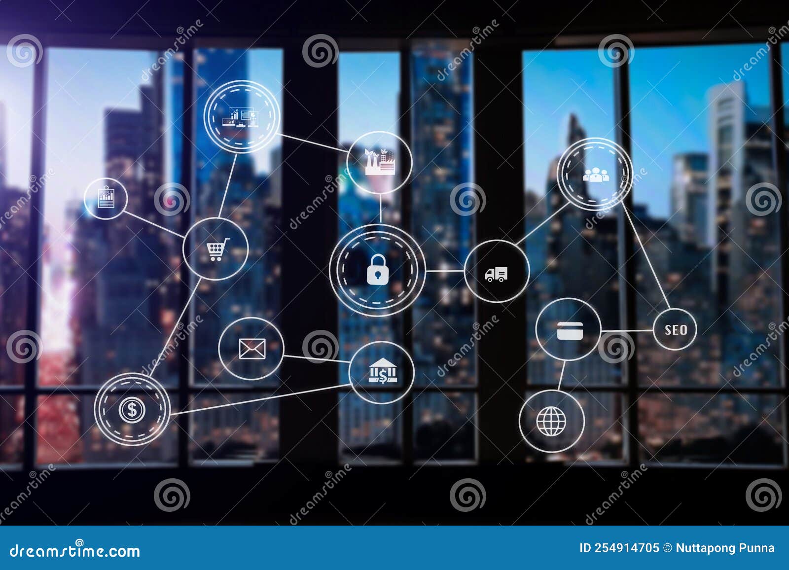 Smart City Data Management Platform with Virtual Interface Graphic ...