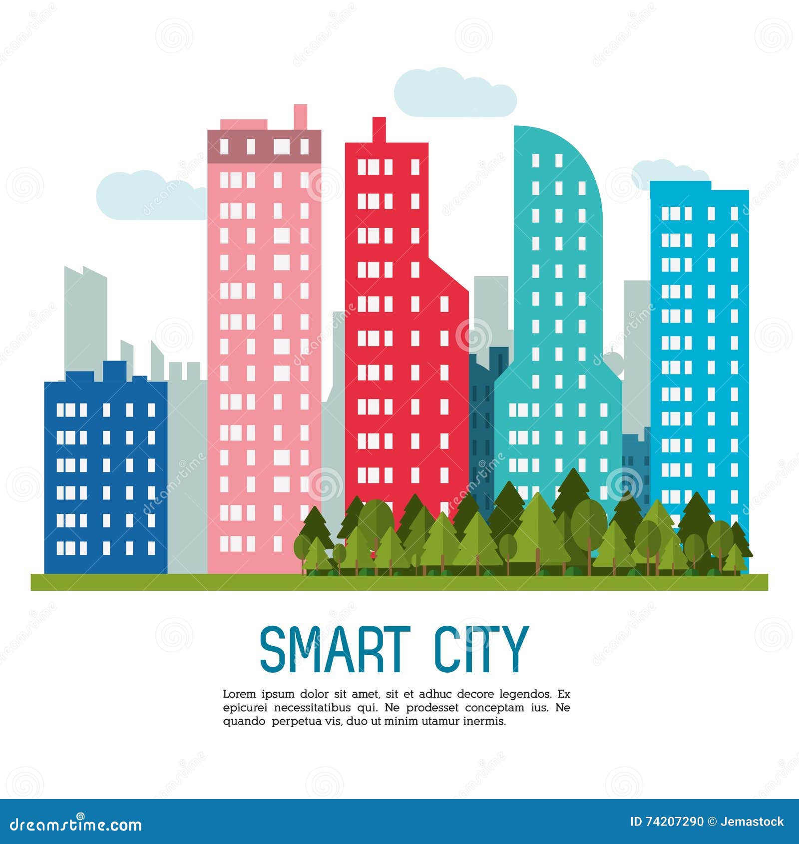 Smart City Icon. Technology and Internet Design. Vector Graphic Stock ...
