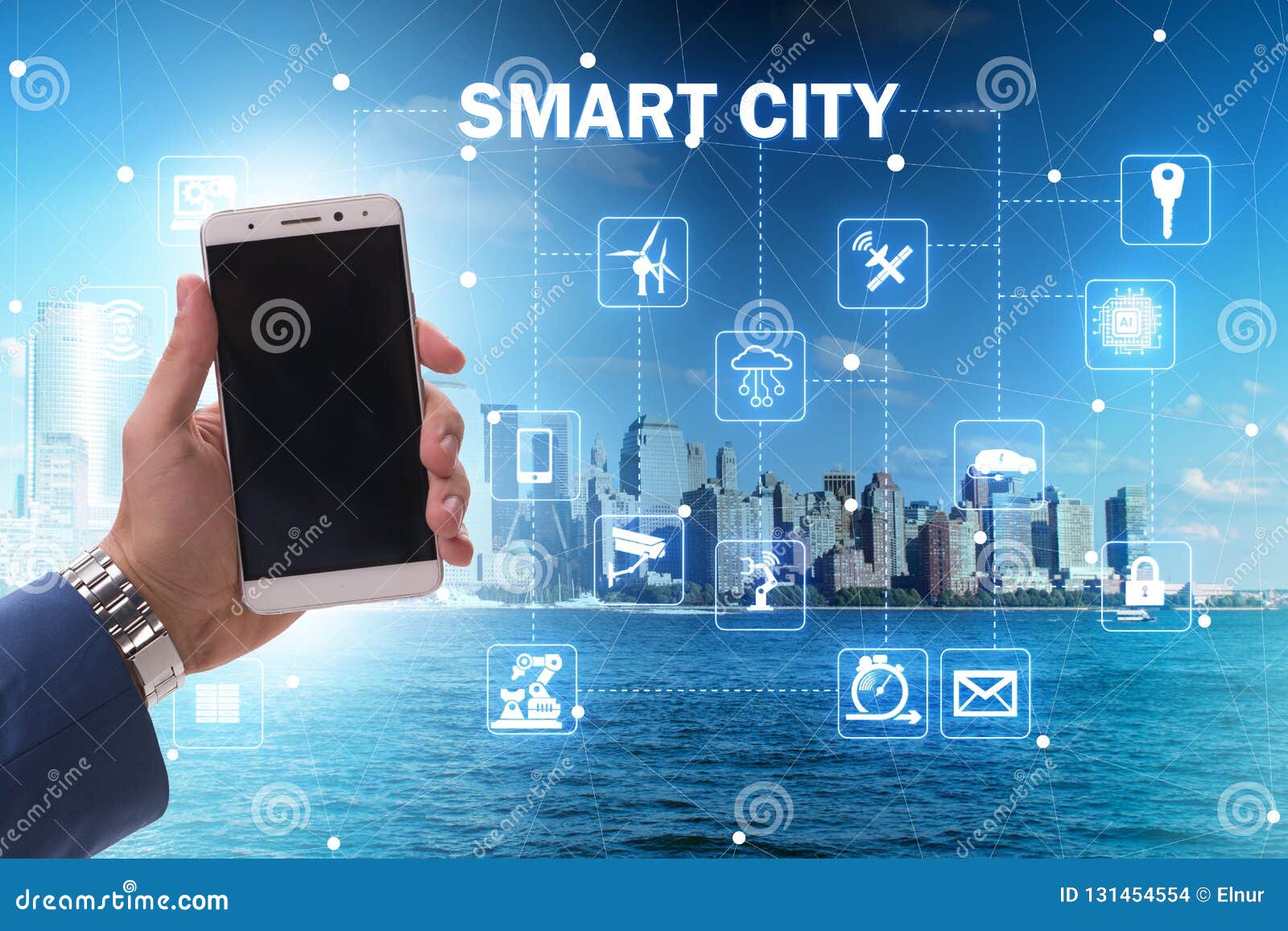 The Smart City in Innovation Concept Stock Photo - Image of ...