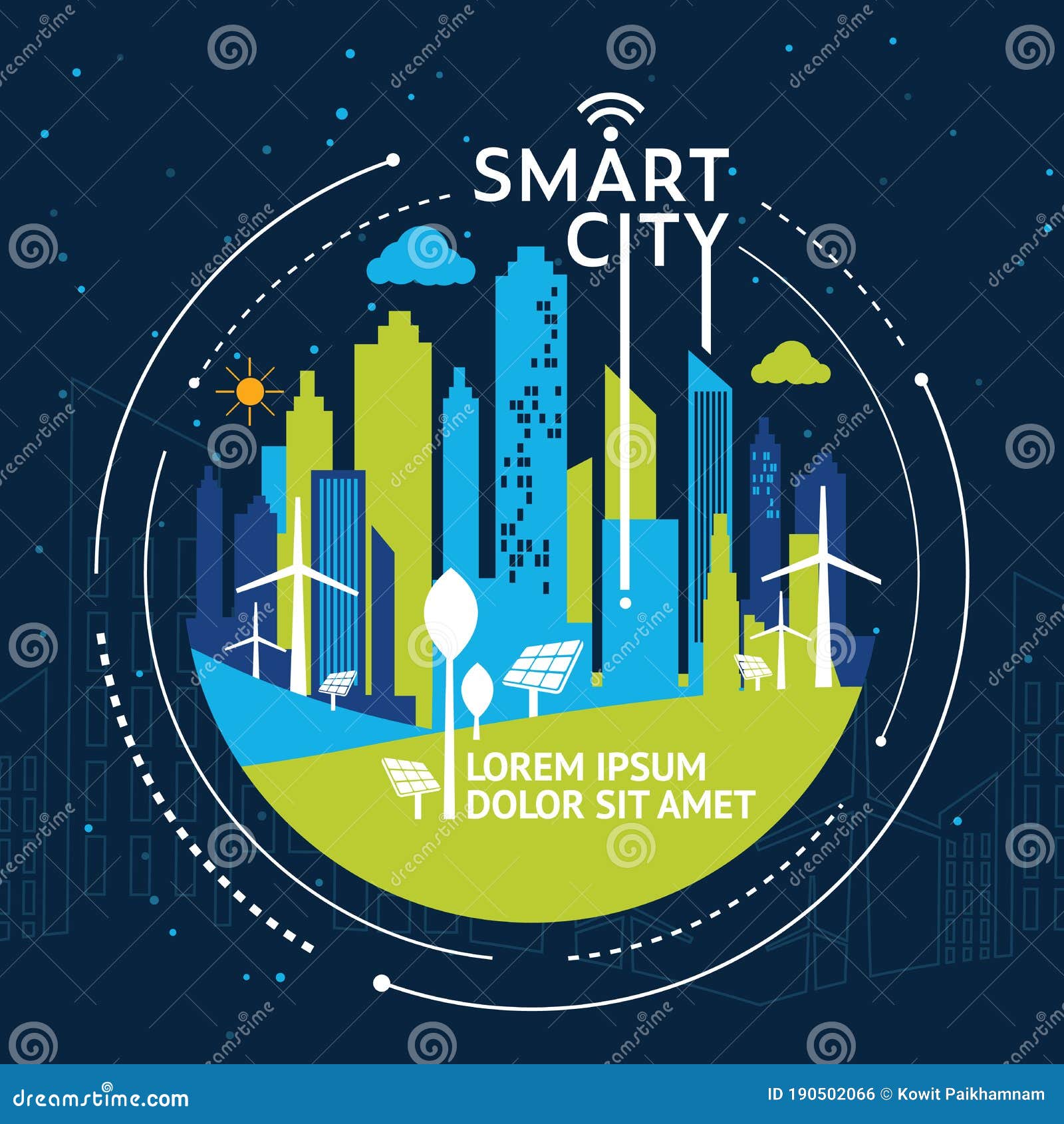 Smart City, Modern City, Concept Design Vector Illustration Stock ...