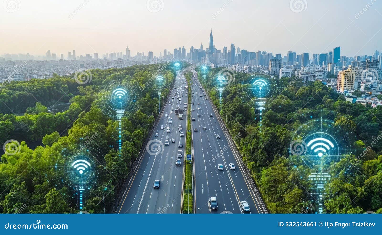 Smart City with Wireless Communication Network, Intelligent ...