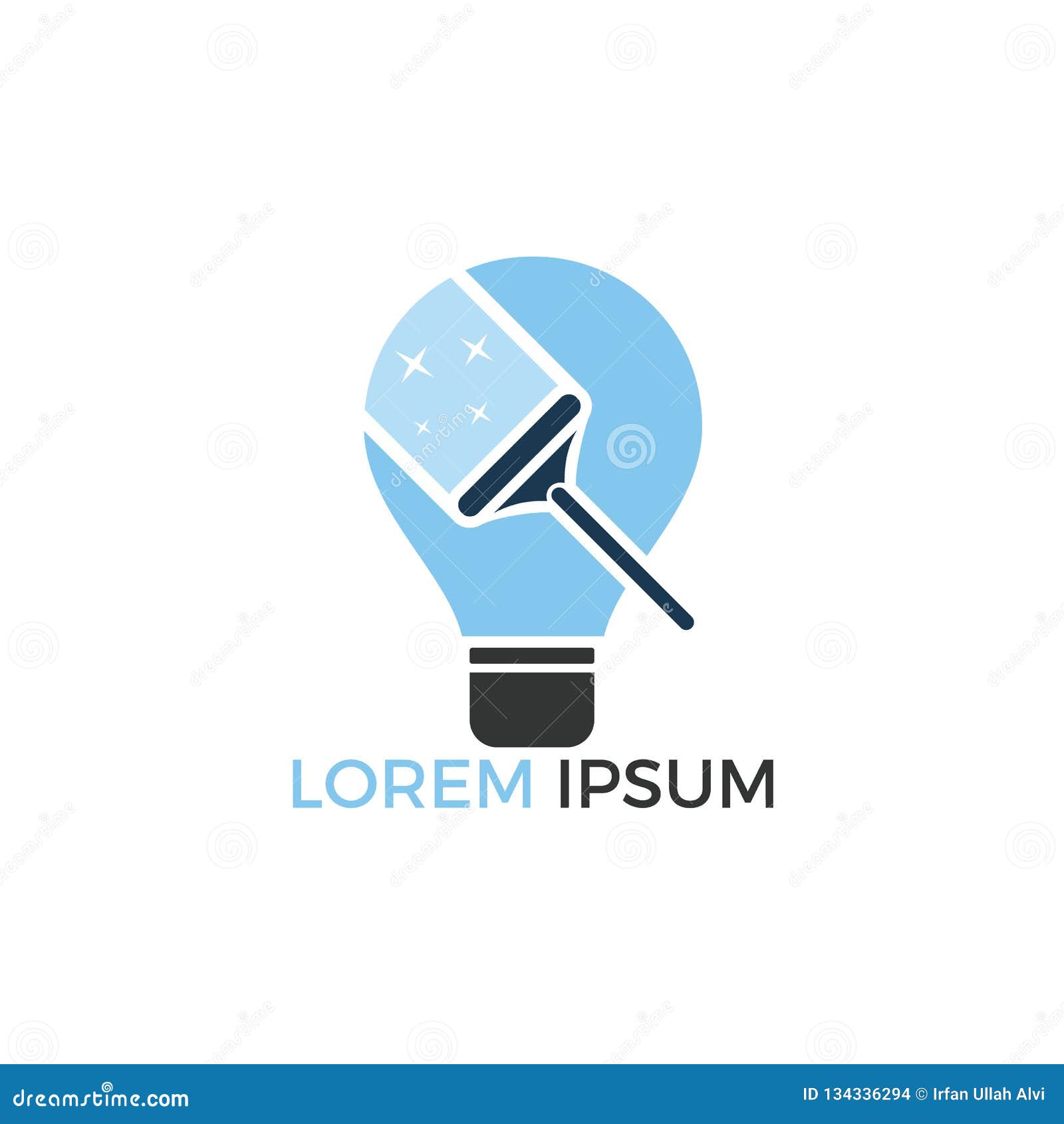 Smart clean logo design. stock vector. Illustration of cleaner - 134336294