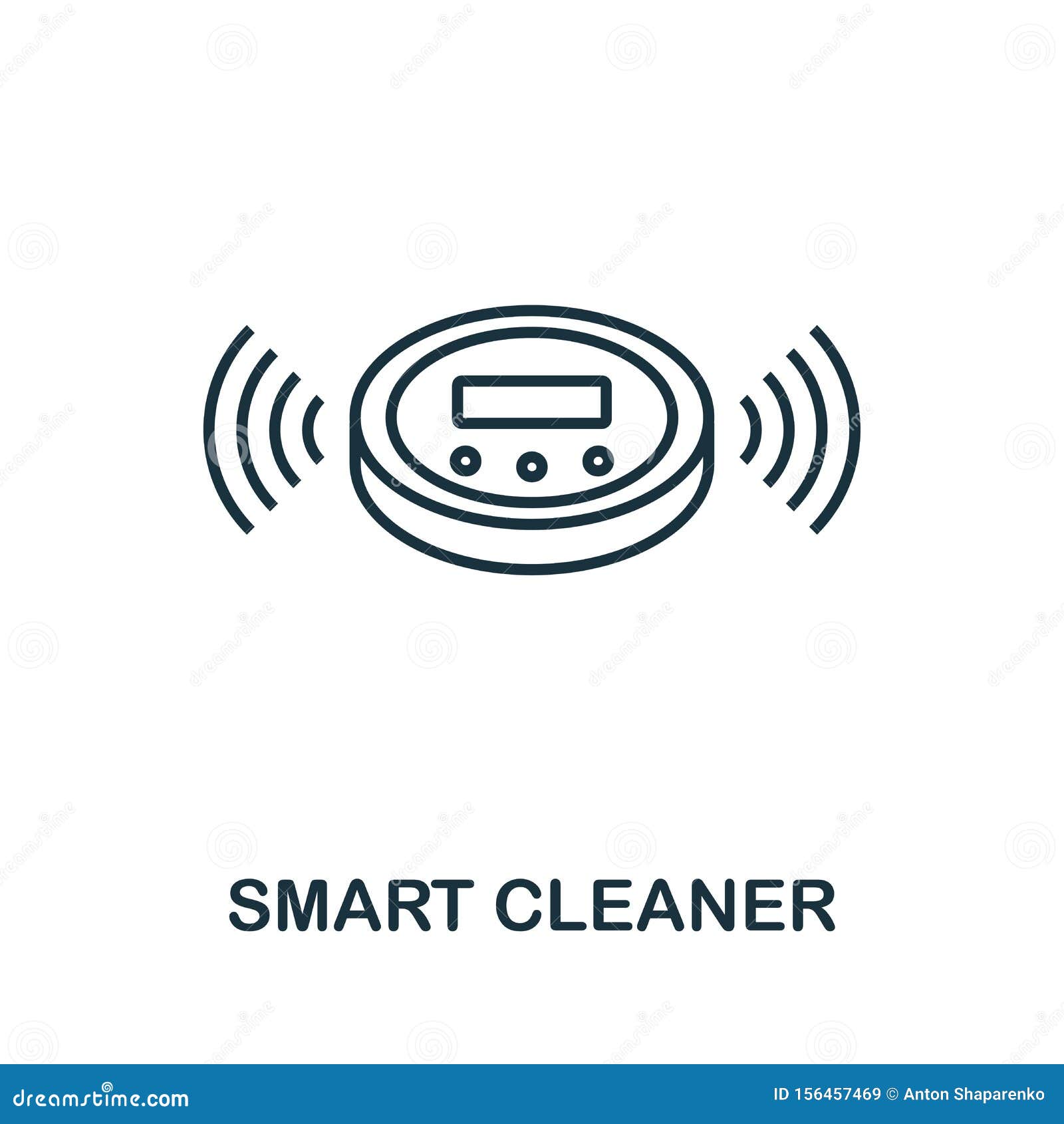 Smart Cleaner Outline Icon. Creative Design from Smart Devices Icon ...