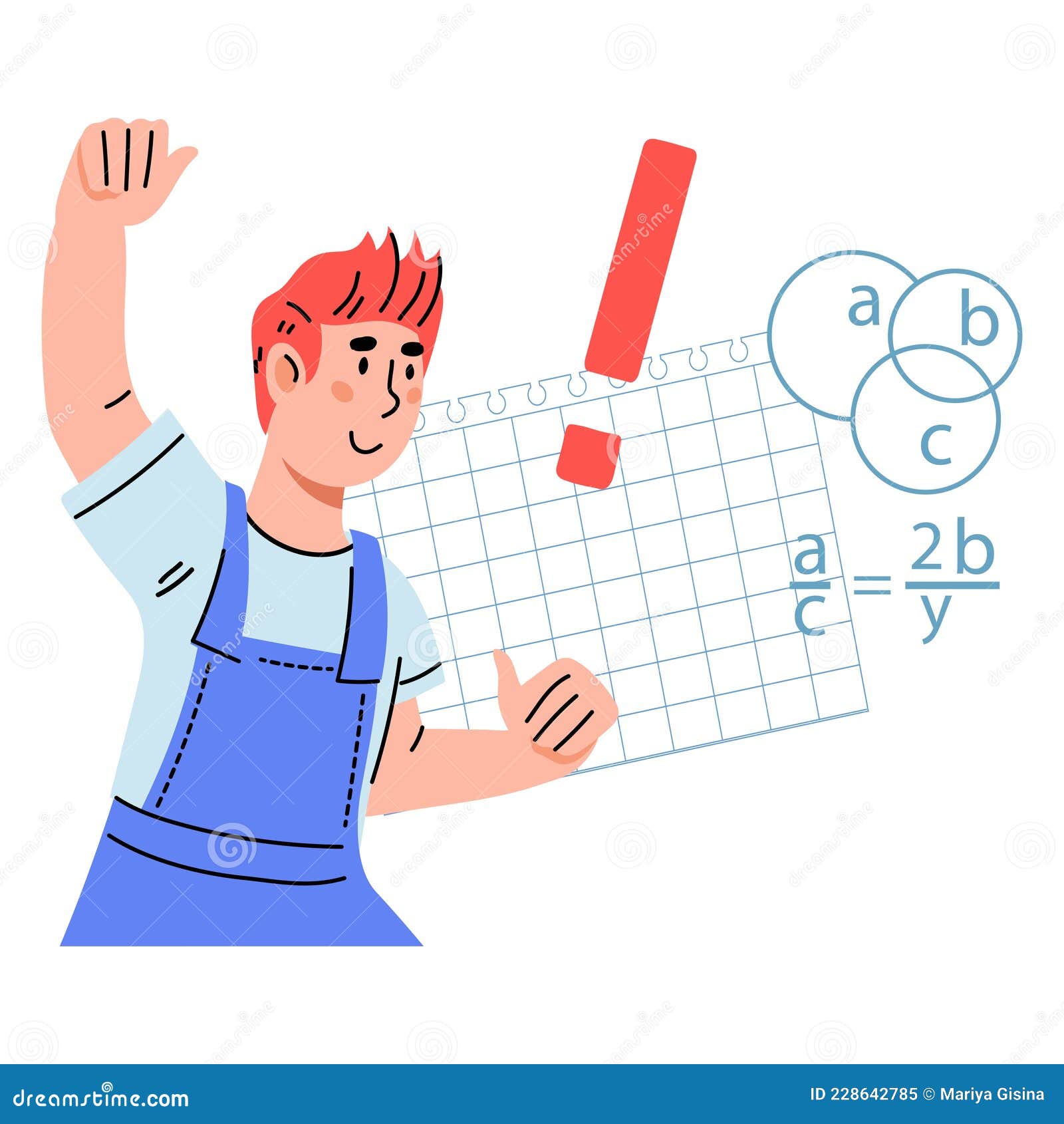 Smart Clever Children Asking Questions And Having Solution, Cartoon ...