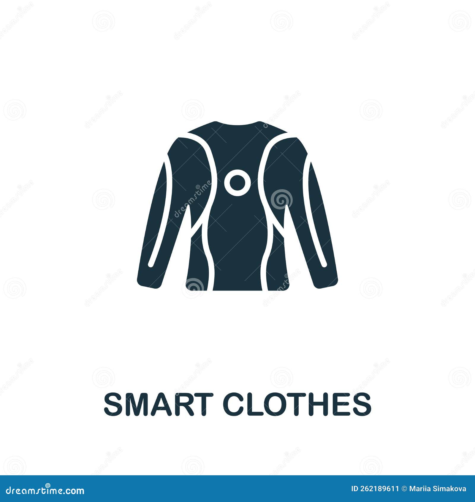 Smart Clothes Icon. Monochrome Simple Smart Technology Icon for ...