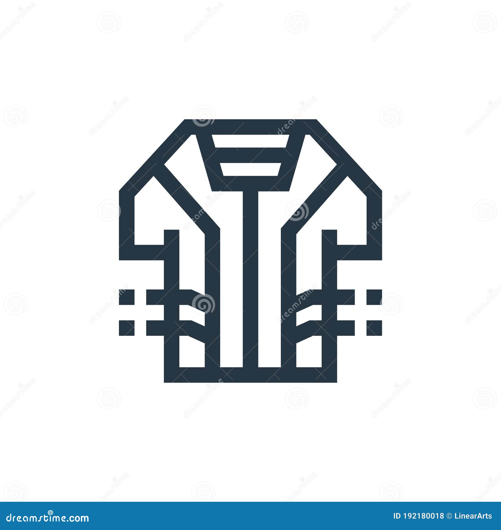 Smart Clothing Icon Vector from Futuristic Technology Concept. Thin ...
