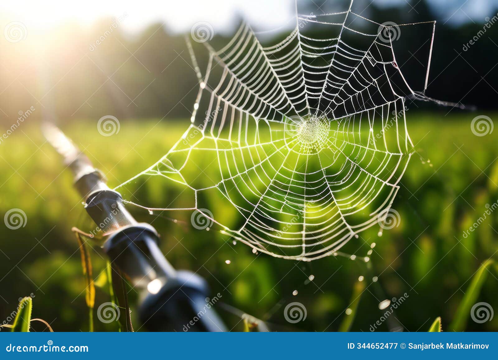 Smart Cobweb for Renewable Energy Solutions Stock Illustration ...