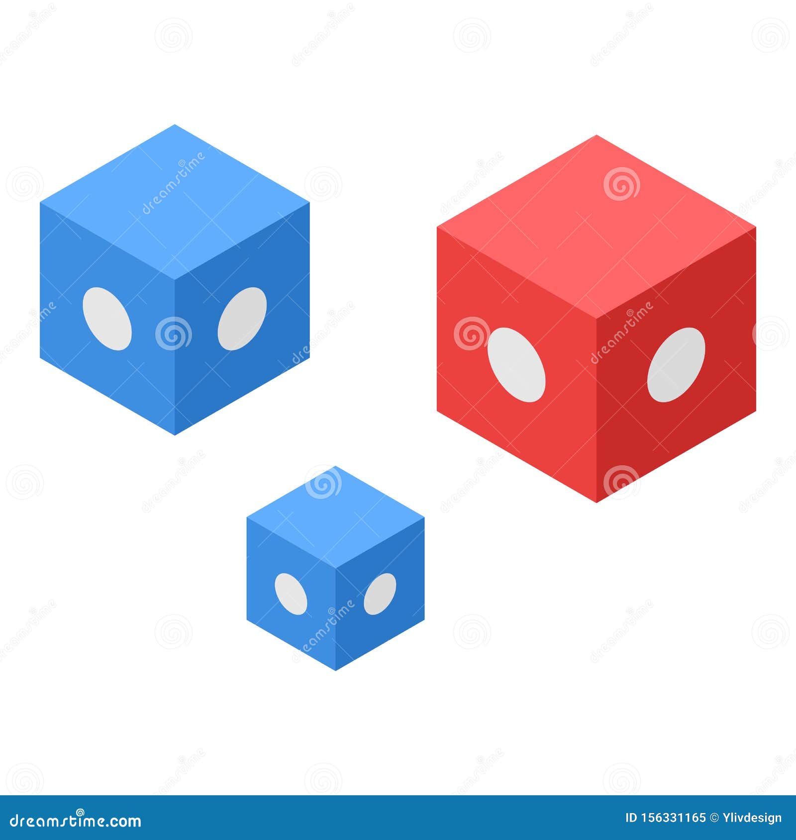 Smart Colorful Cubes Icon, Isometric Style Stock Vector - Illustration ...