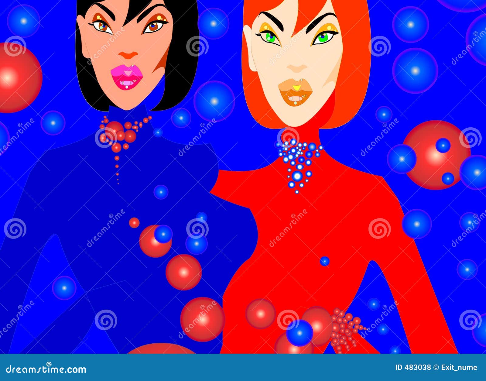 Smart Colorful Simple Models Stock Illustration - Illustration of flier ...