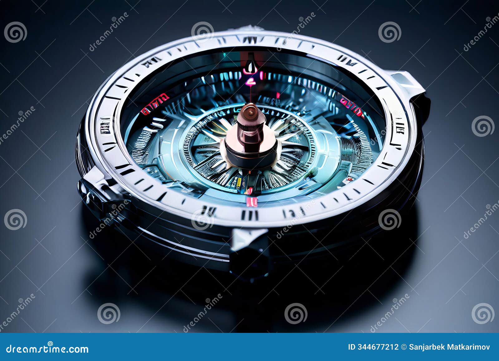 Smart Compass a Digital Compass with Augmented Reality Features Stock ...