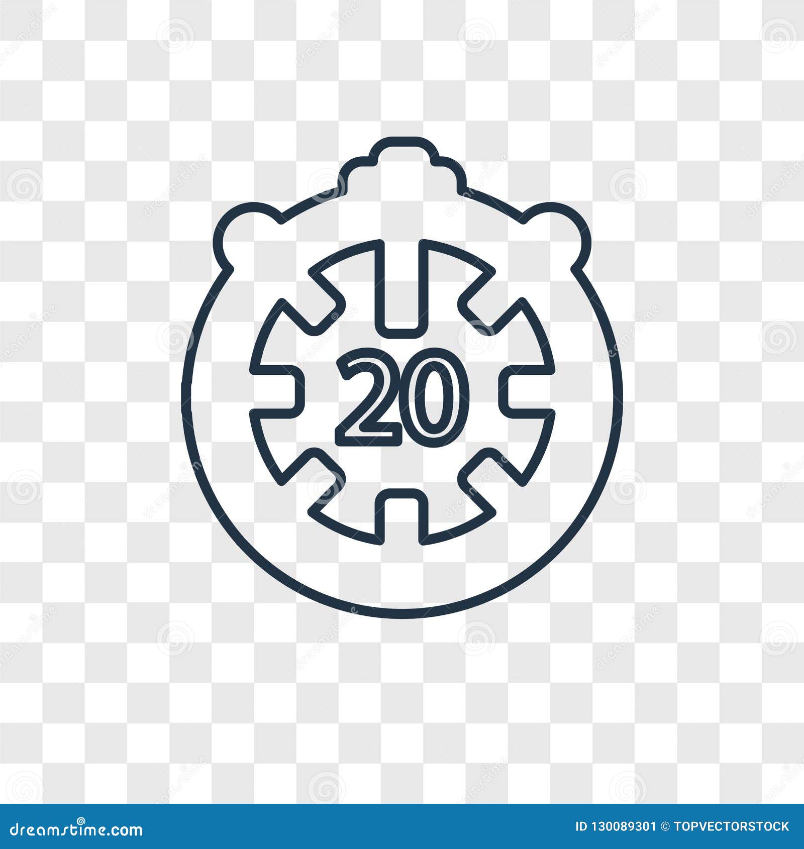 Smart Concept Vector Linear Icon Isolated on Transparent Background ...