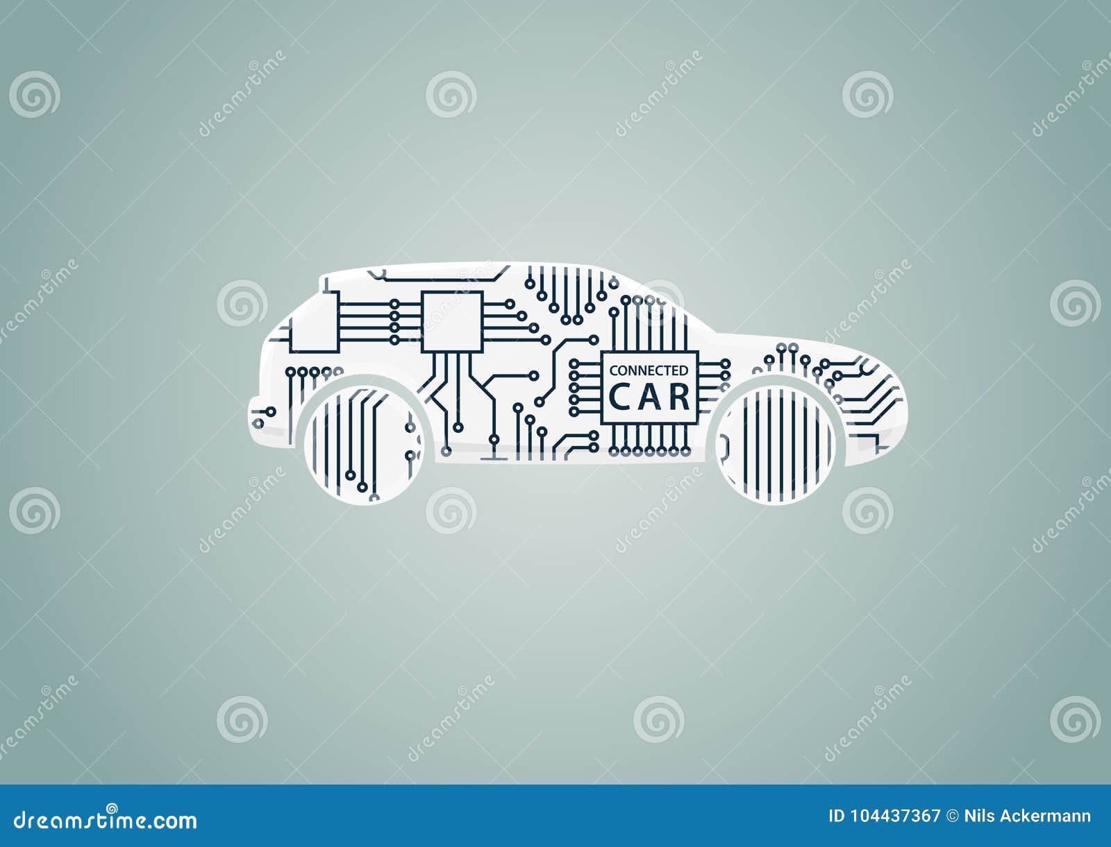 Smart Connected Car Concept As Example For Digital Transformation ...