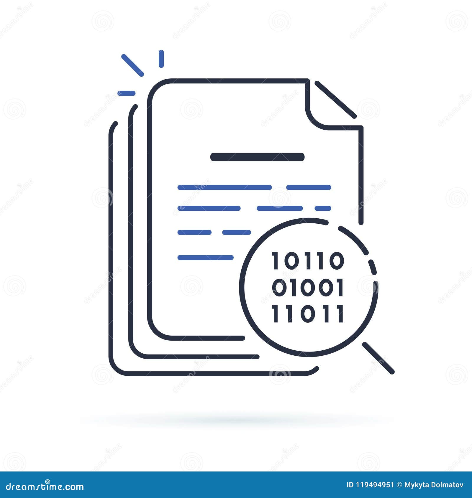 Smart Contract Audit Or Smart Contract Review Icon. Main Electronic ...