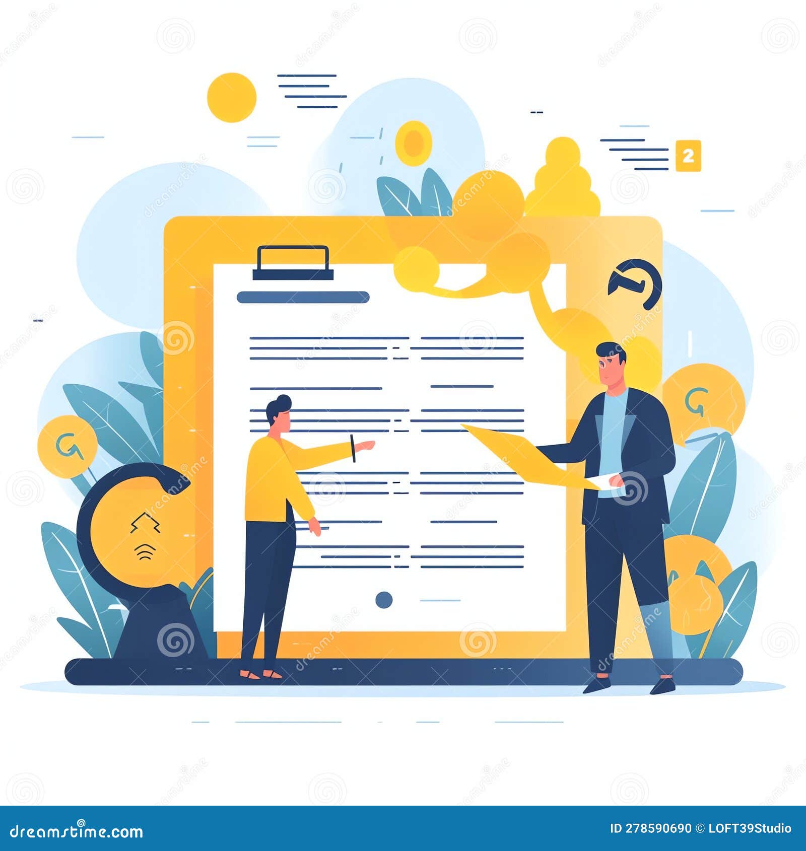 Smart_contract_management_system4 Stock Illustration - Illustration of ...