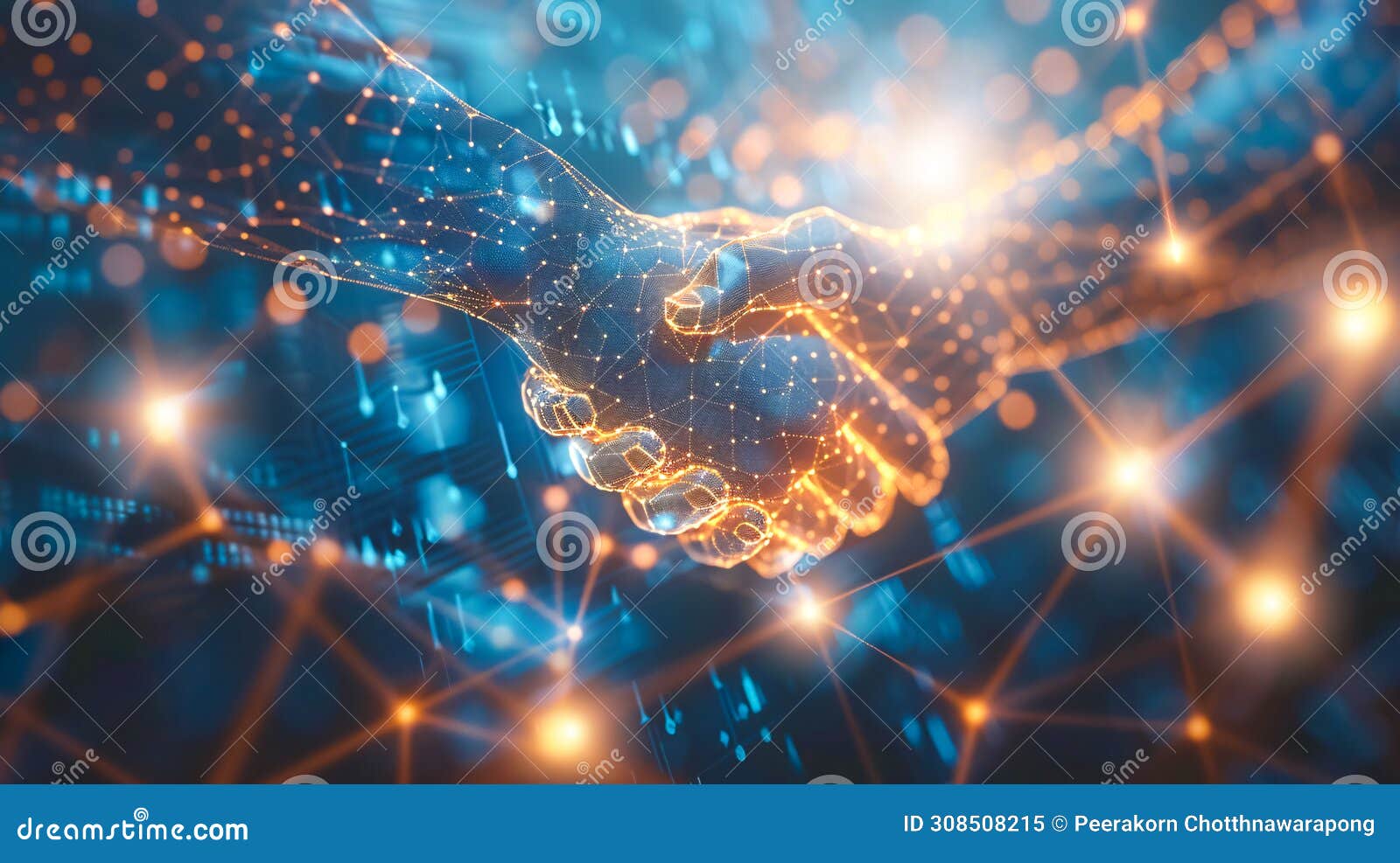 Smart Contract with a Virtual Handshake, Business Handshake Lines and ...