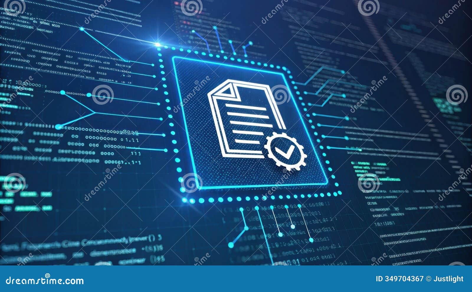 Smart Contracts a Visual Showing a Contract Icon on a Digital Screen ...