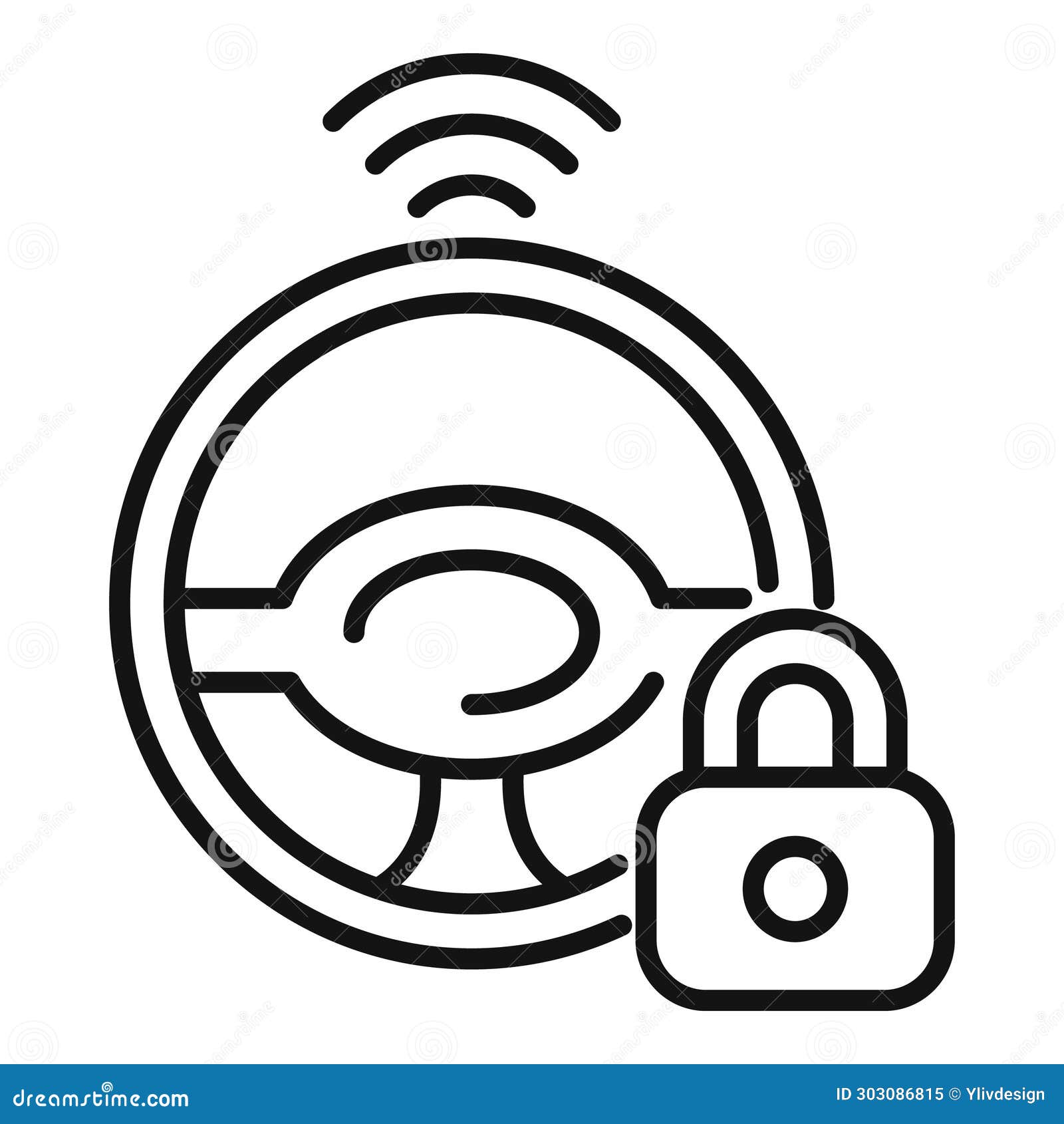Smart Control View Icon Outline Vector. Road Sensor Stock Illustration ...